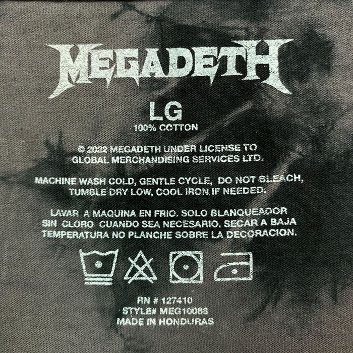 Tour Tee Megadeth Hidden Treasures Studio Rarities Tie Dye L | Grailed