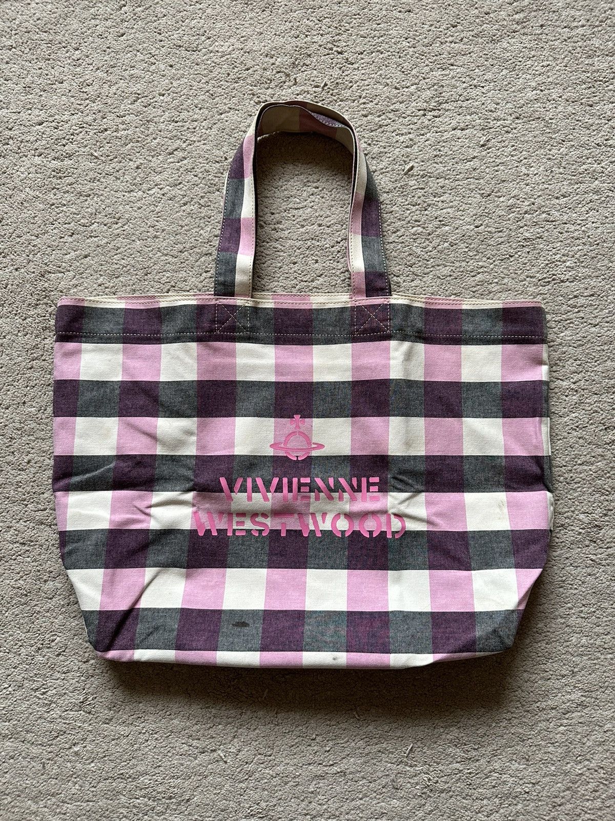 Vivienne Westwood 1990s Vivienne Westwood Orb Logo Tote Bag | Grailed