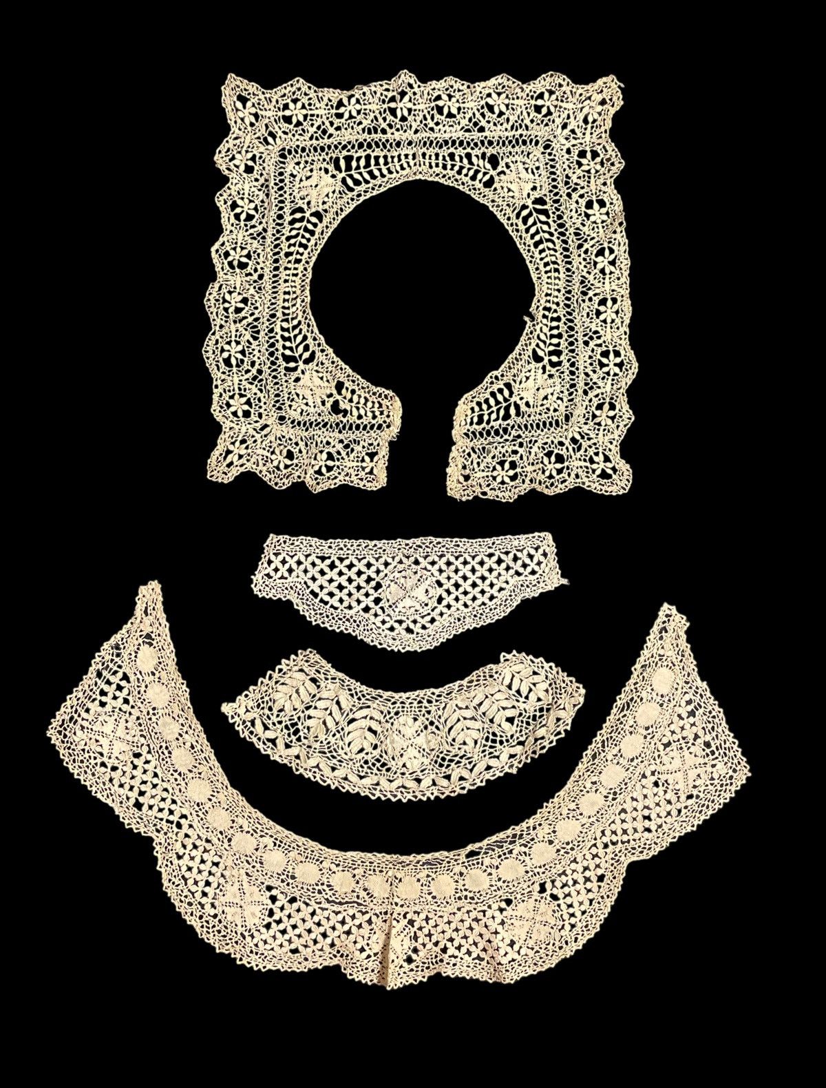 Vintage Antique Maltese Lace Handmade Collars | Grailed