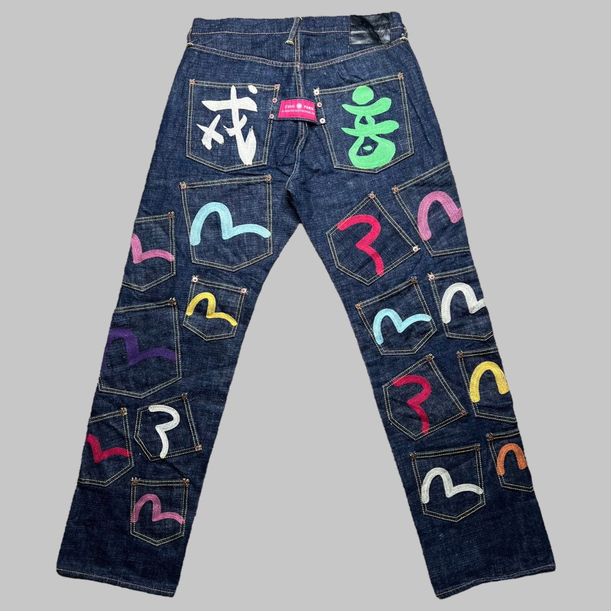 Evisu × Japanese Brand × Streetwear Evisu Multi Pocket Selvedge ...