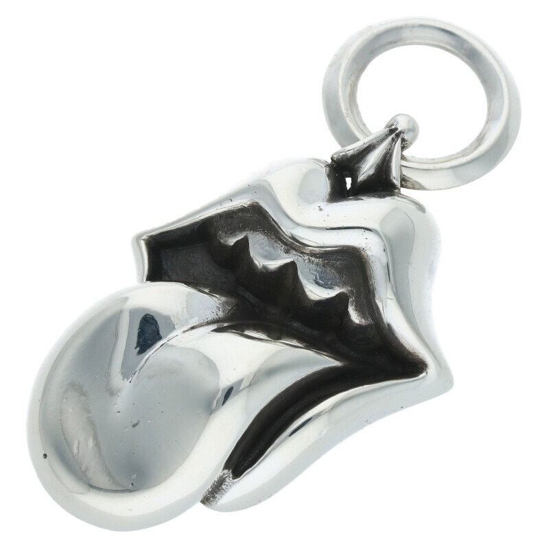 Chrome Hearts Chrome Hearts Silver Lipstongue Pendant Necklace | Grailed