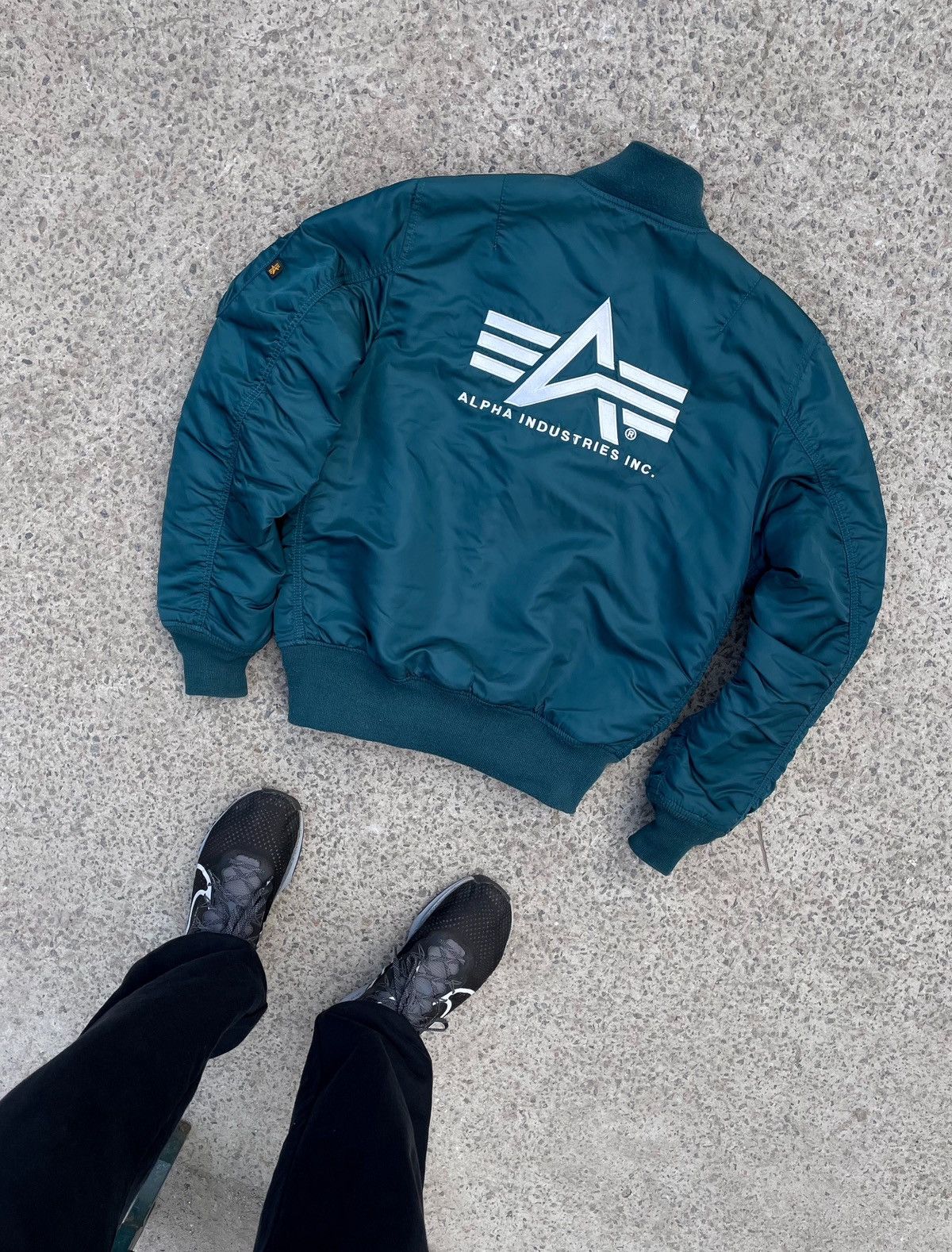 Vintage Vintage Alpha Industries MA-1 BOMBER FLIGHT NYLON Y2K JACKET | Grailed