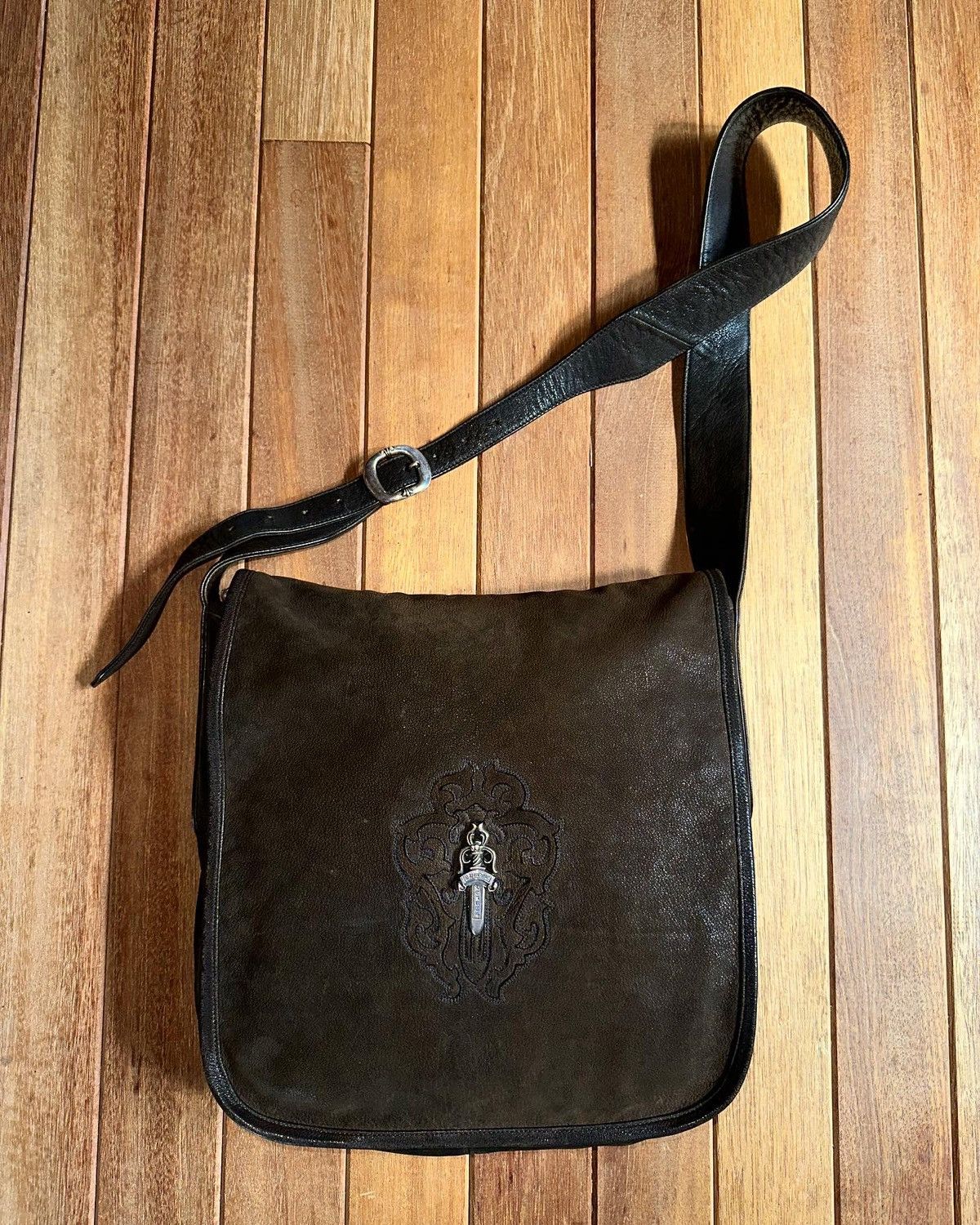 Chrome Hearts Chrome Hearts Brown Leather Dagger Bag | Grailed