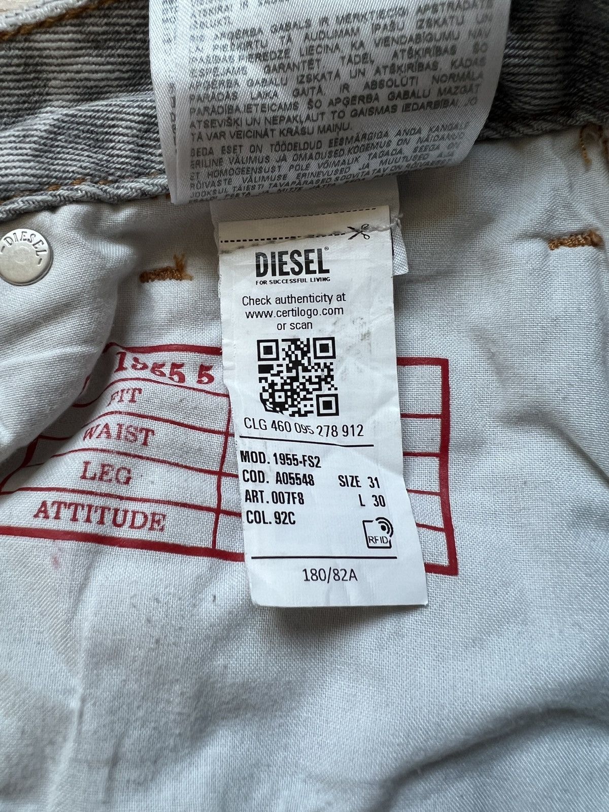 Diesel Diesel side-zip pants | Grailed