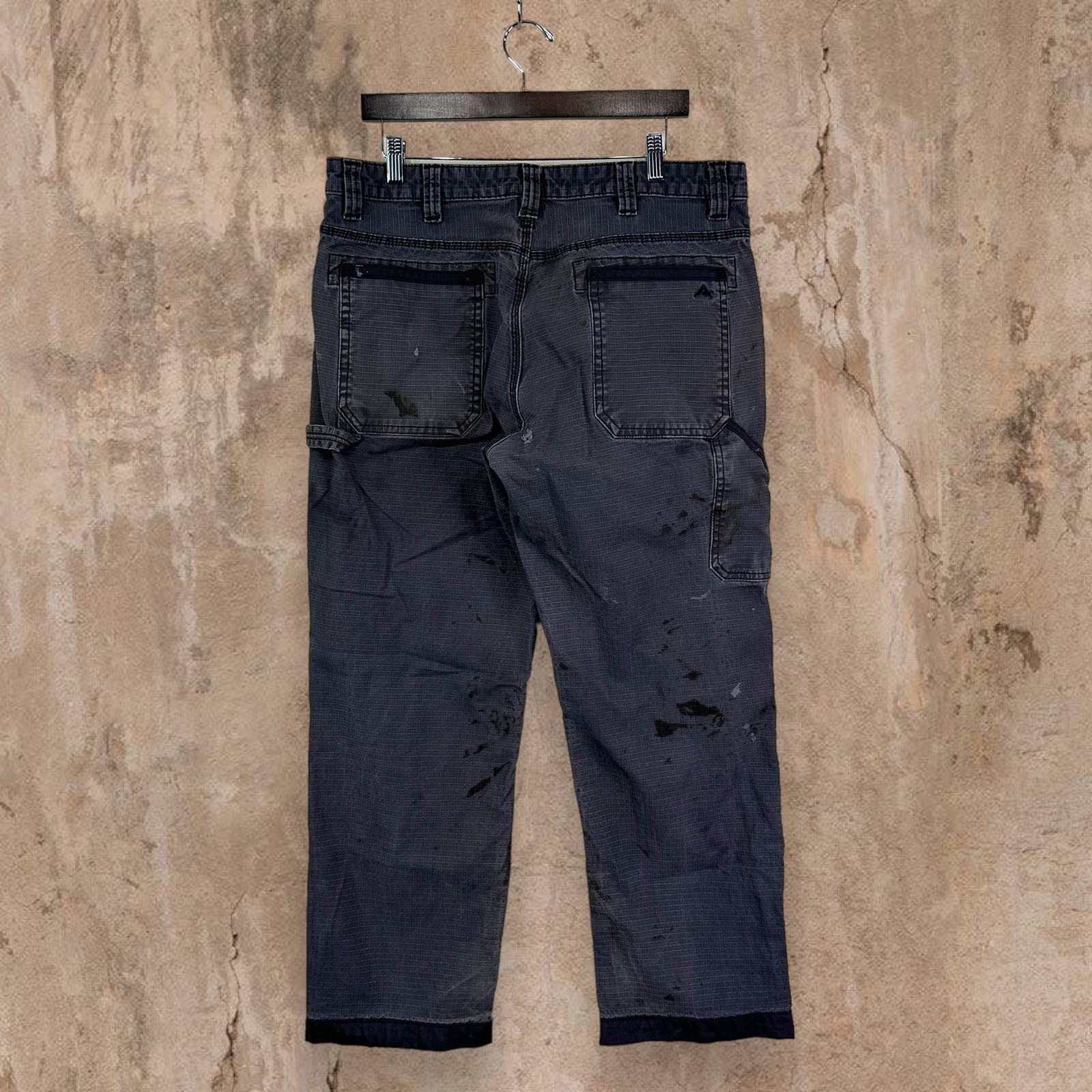 Vintage Thrashed Ridge Cut Double Knees Carpenter Pants Iron Grey | Grailed