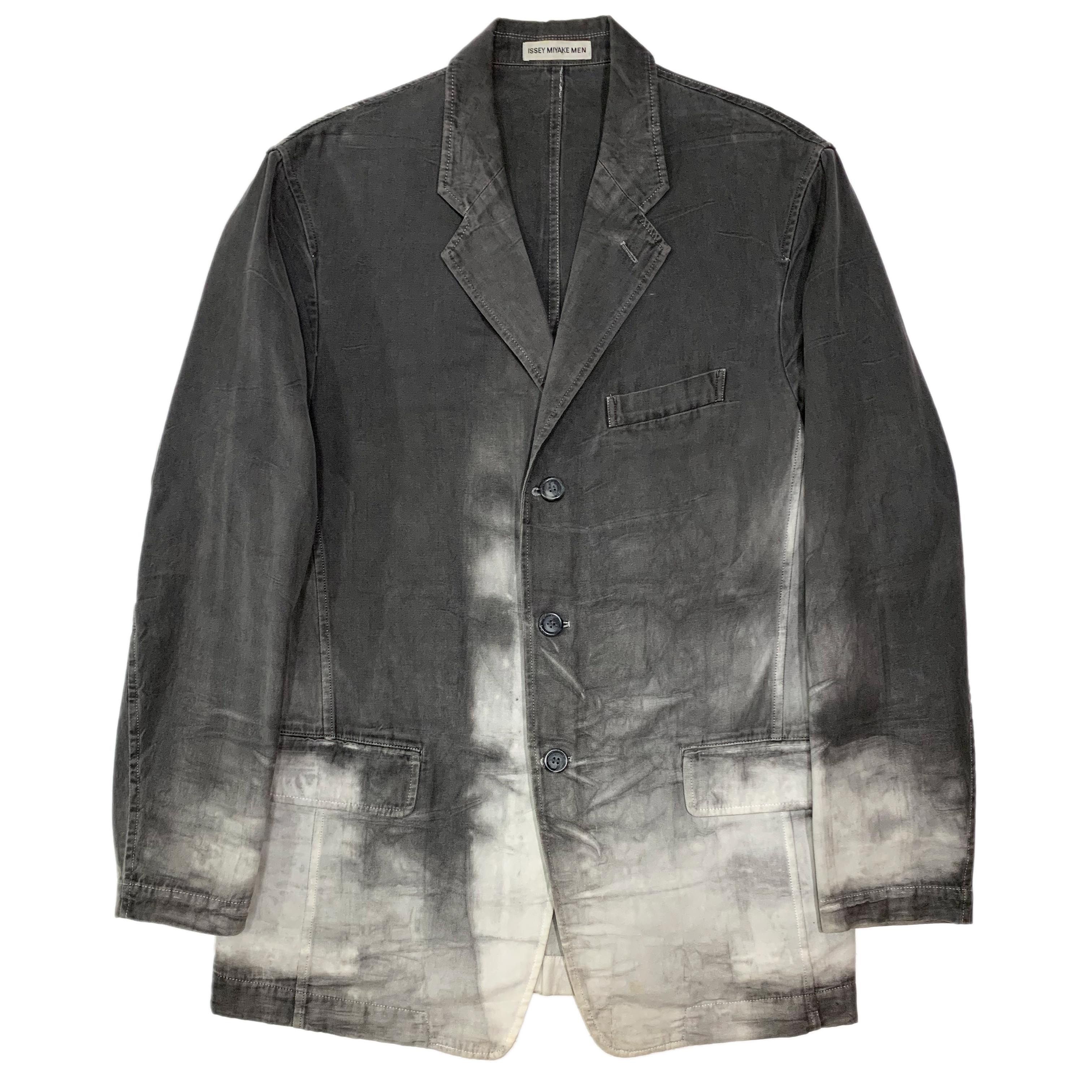 Issey Miyake Uneven Dye Deconstructed Blazer | Grailed