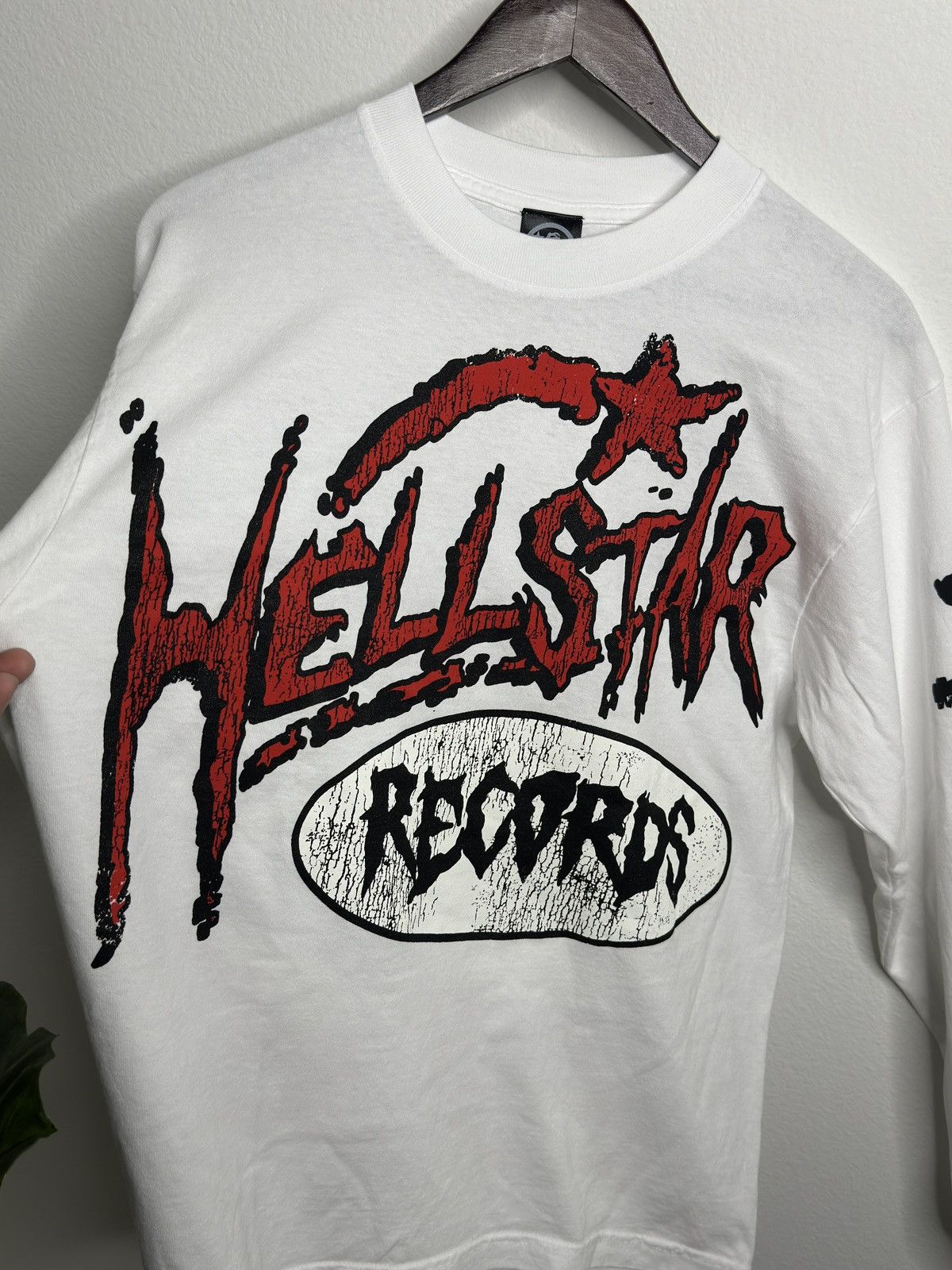 HELLSTAR Hellstar Studios Records Long Sleeve White | Grailed