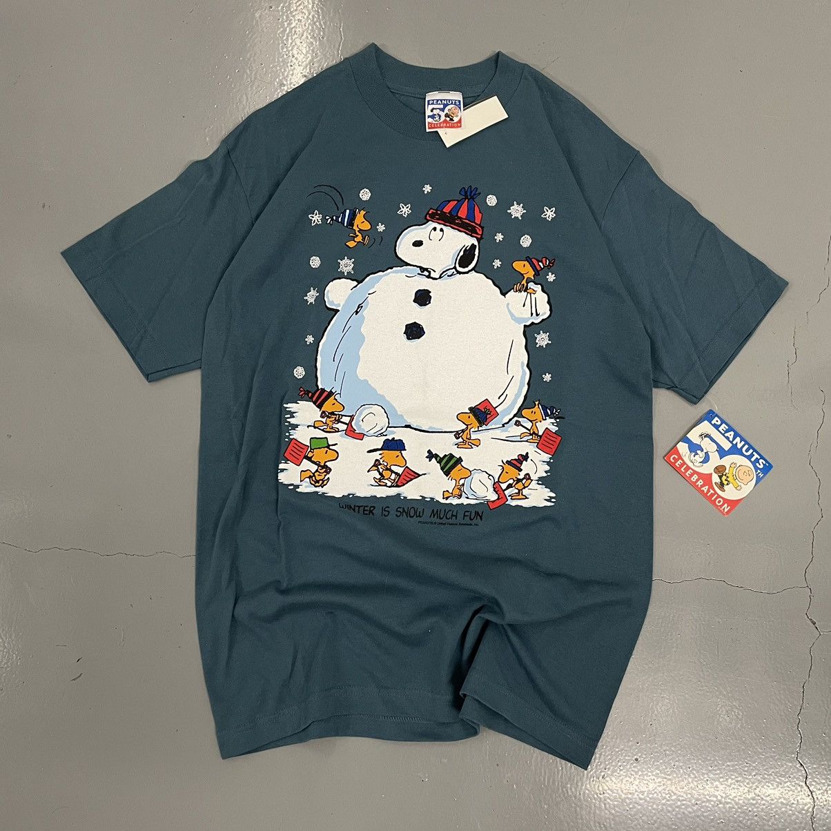 Vintage Crazy vintage 90s Peanuts Snoopy Snowball Christmas shirt | Grailed
