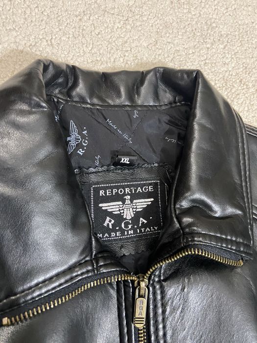 Vintage Reportage RGA Leather Jacket Made in Italy | Grailed Vintage Reportage RGA Leather Jacket Made in Italy | Grailed