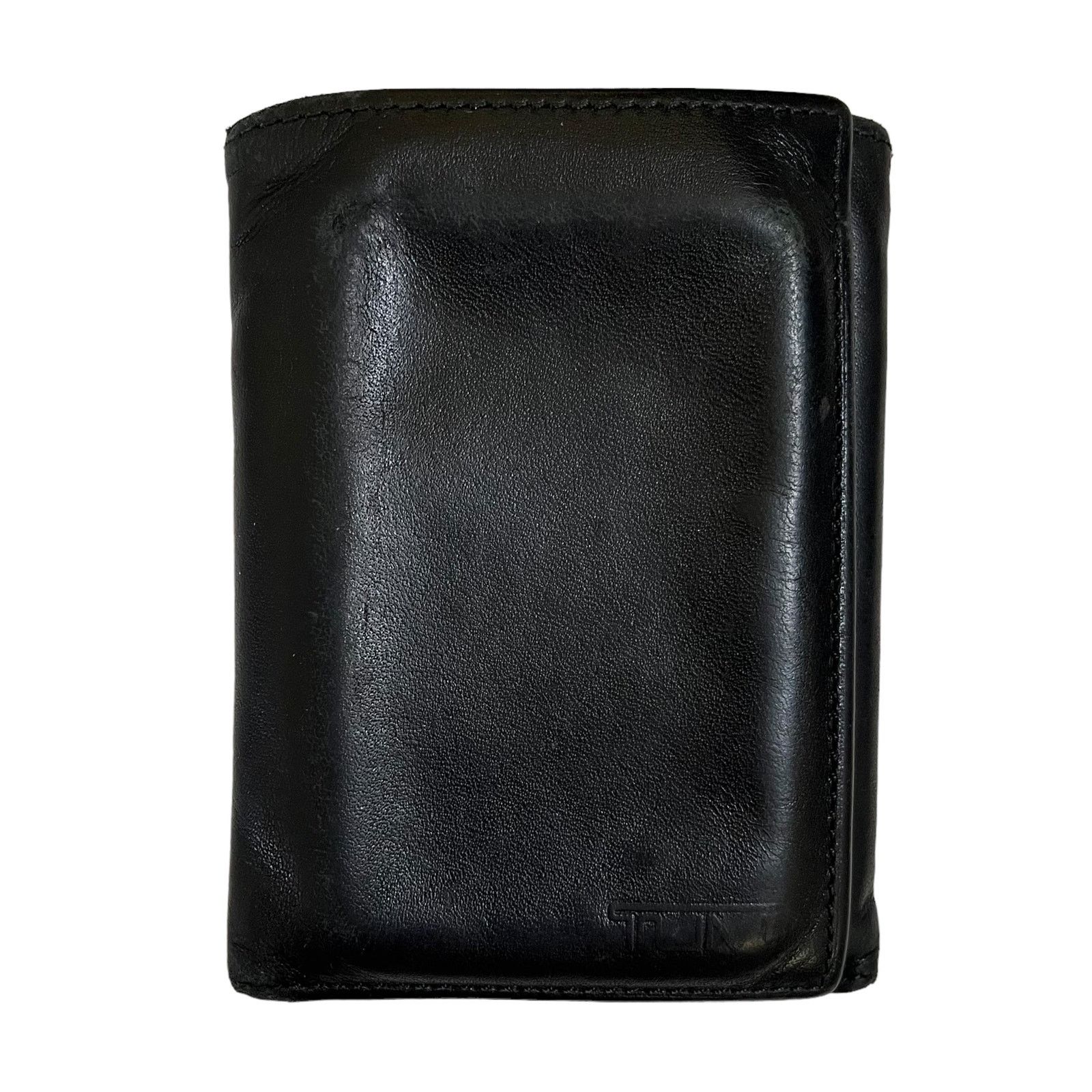 Tumi Tumi Meridian Black Nappa Leather Men's Trifold Wallet | Grailed