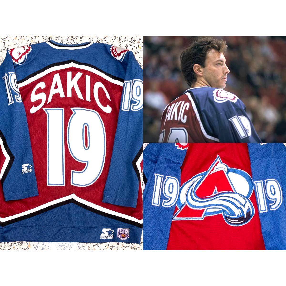 Starter Colorado Avalanche 90s Joe SAKIC STARTER jersey NHL hockey ...