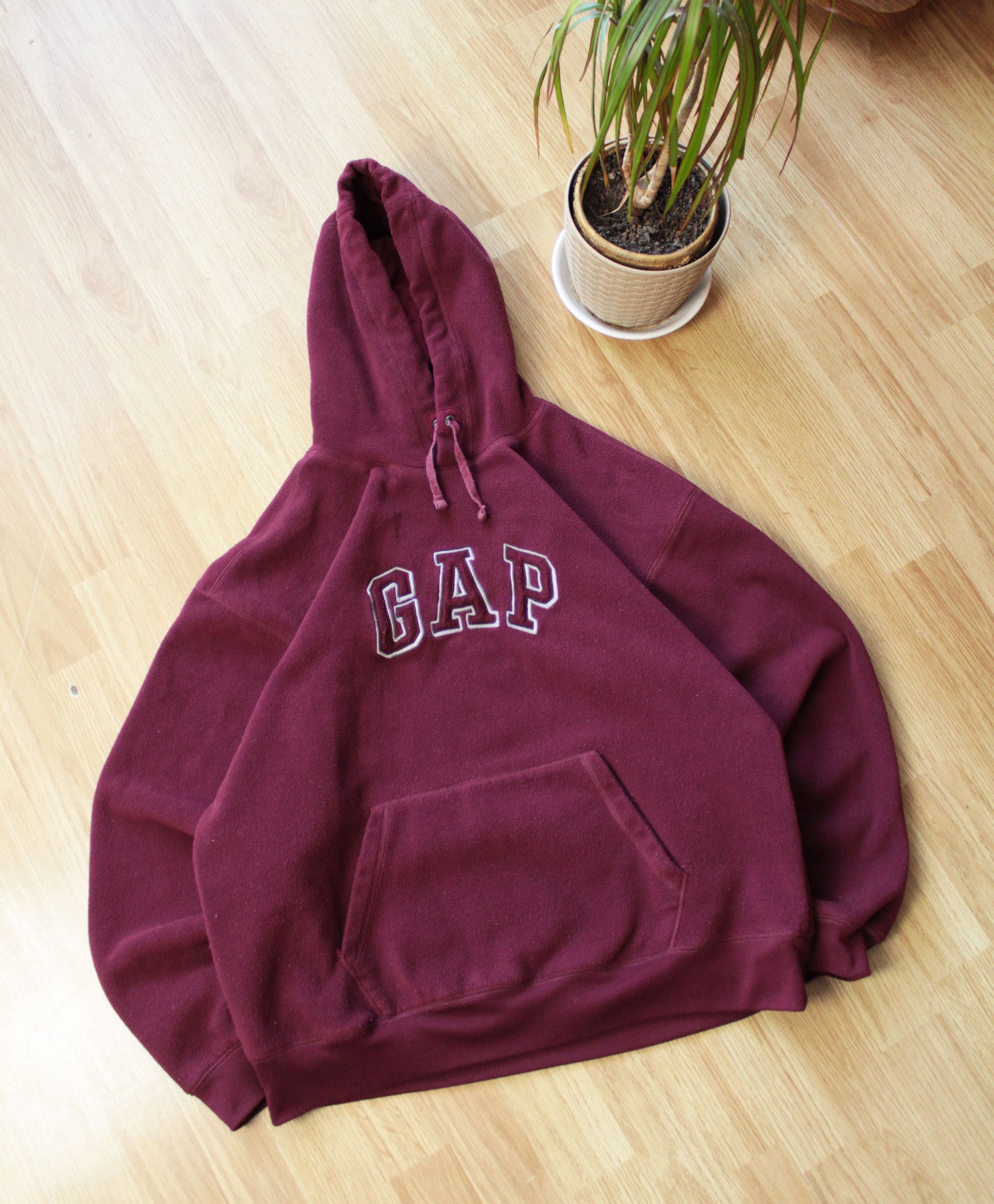 Vintage 🔥 90s Gap Teddy Fleece Cherry Hoodie 🔥 | Grailed