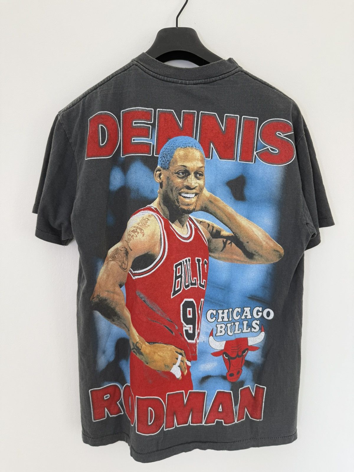 NBA Dennis Rodman Chicago Bulls T Shirt vintage merch tee L | Grailed