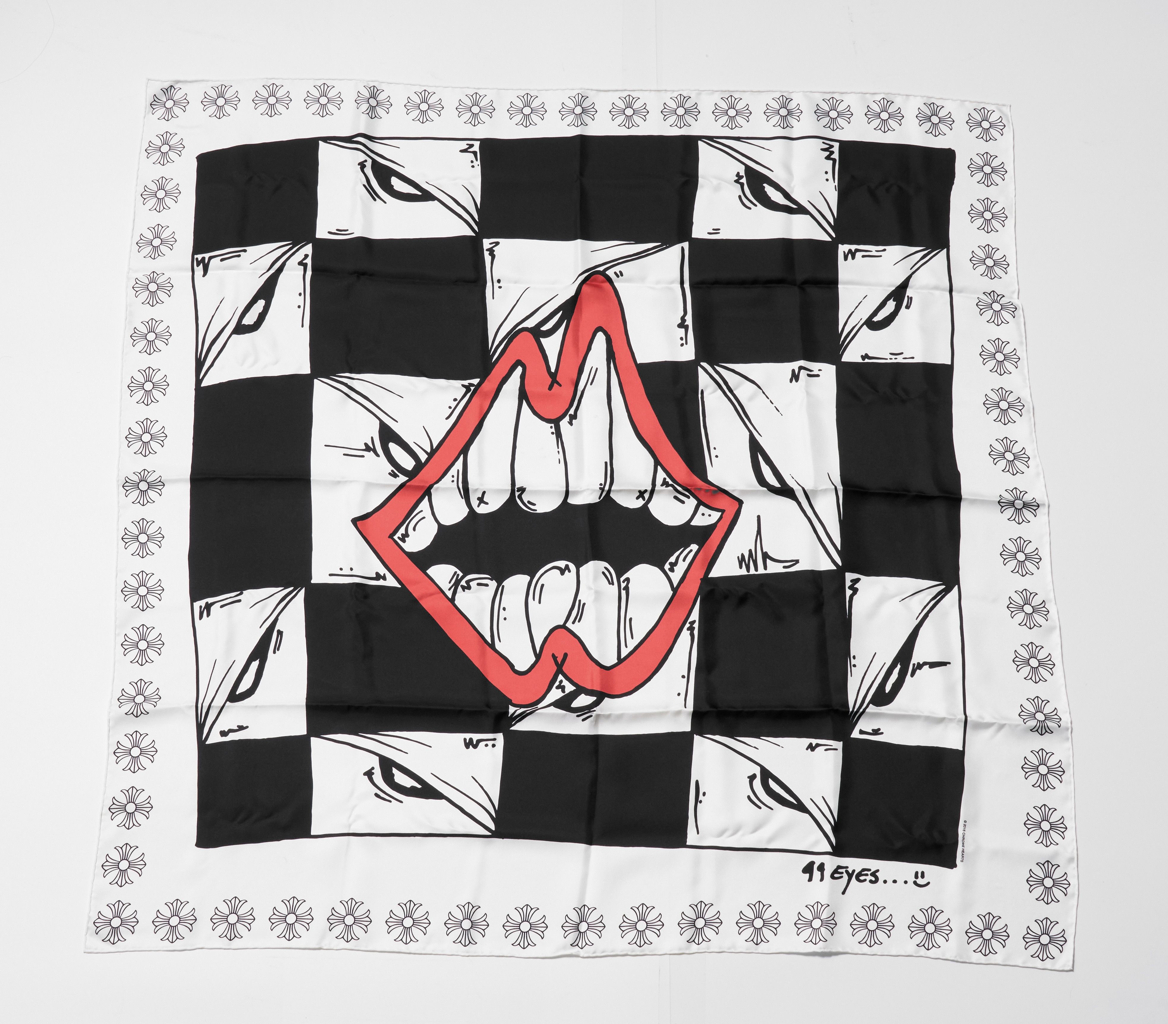 Chrome Hearts Chrome Hearts X Matty Boy 99 Eyes Chomper Scarf | Grailed