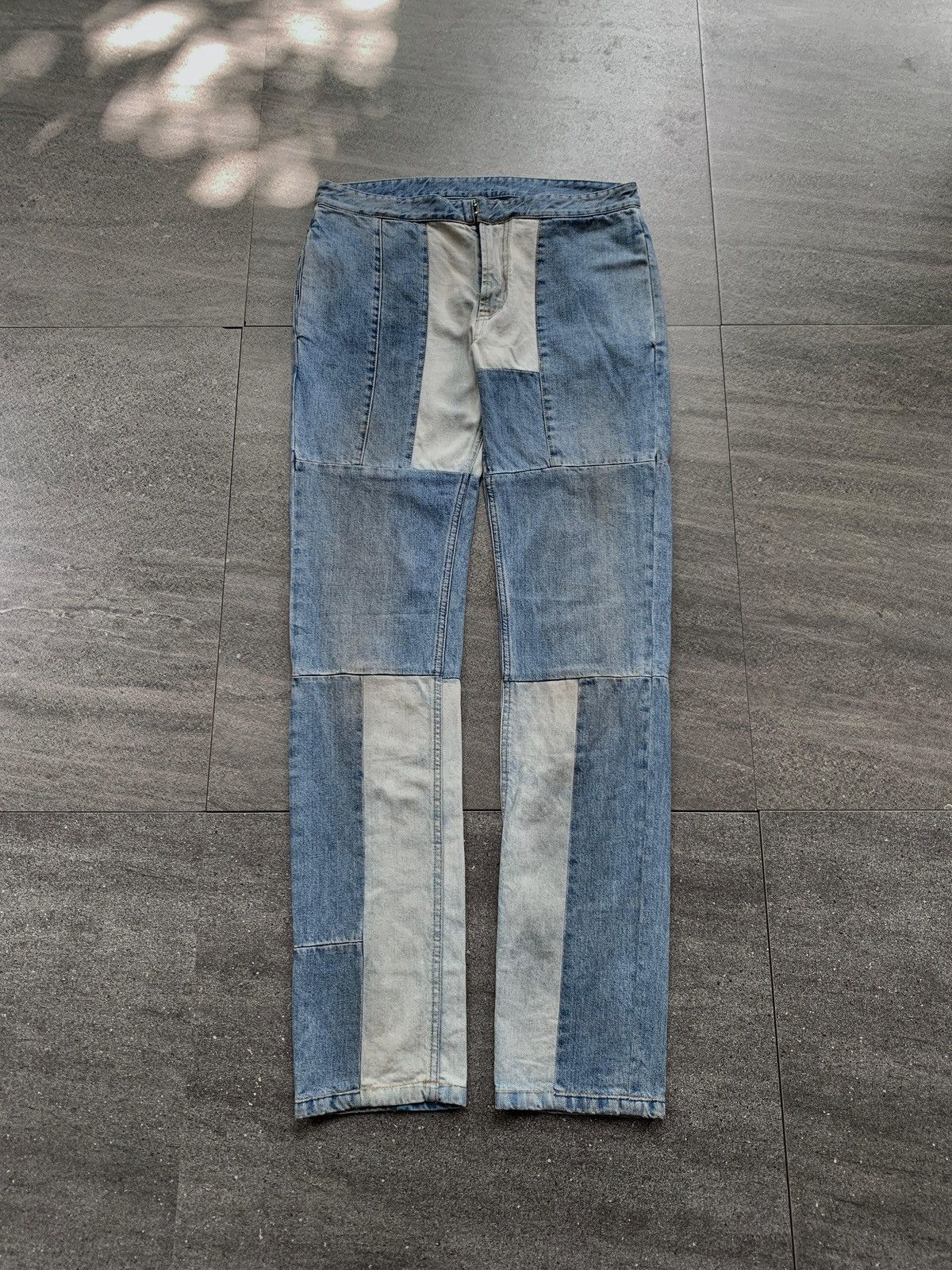 Maison Margiela FREE TAX! Patchworked Slim Denim Jeans | Grailed
