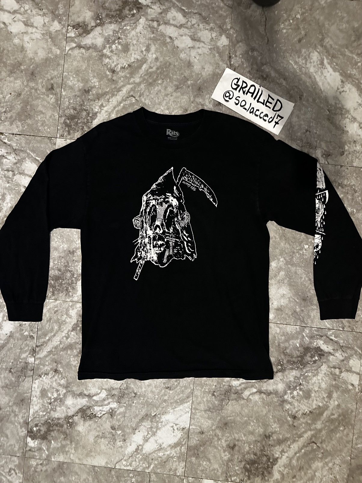 Stray Rats Stray Rats Dan Rossiter Reaper Rat Long Sleeve (2012) | Grailed
