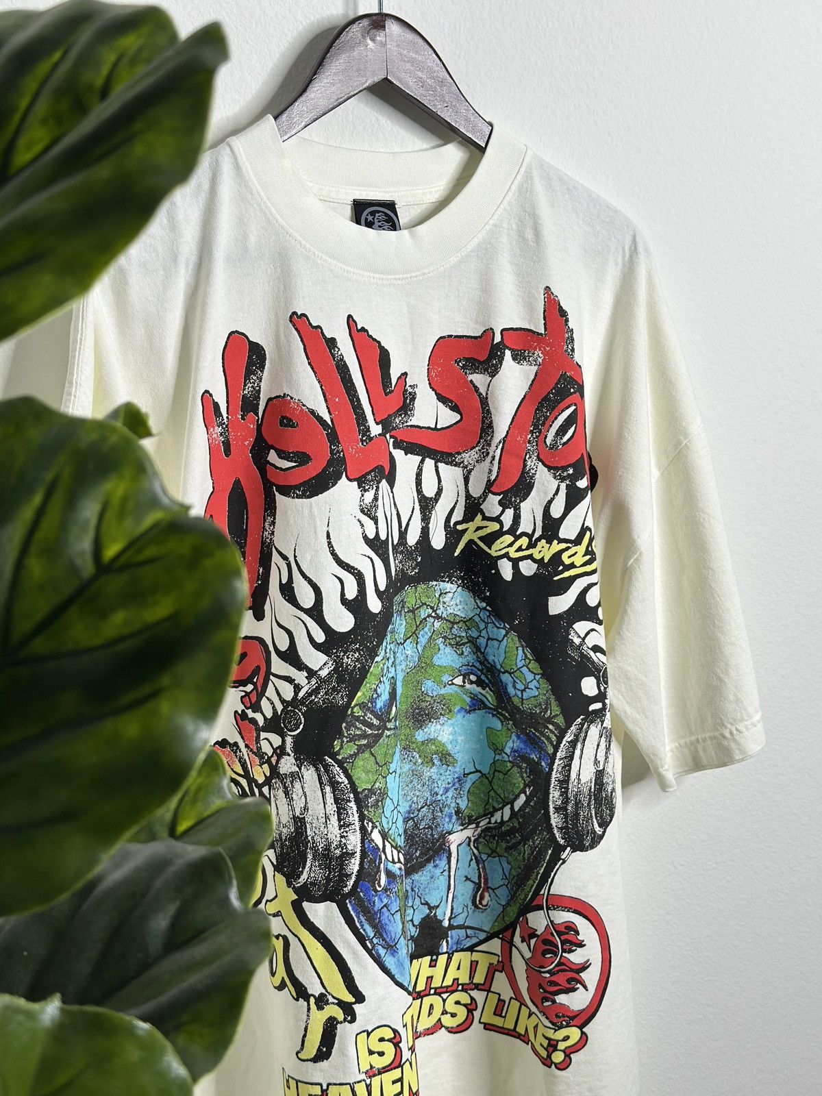 HELLSTAR Hellstar Studios Heaven on Earth Tee Off White | Grailed