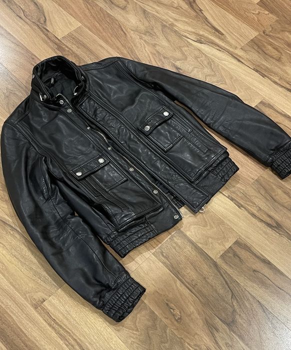 Dior AMAZING! Dior Homme Leather Jacket sz44 small hedi slimane | Grailed