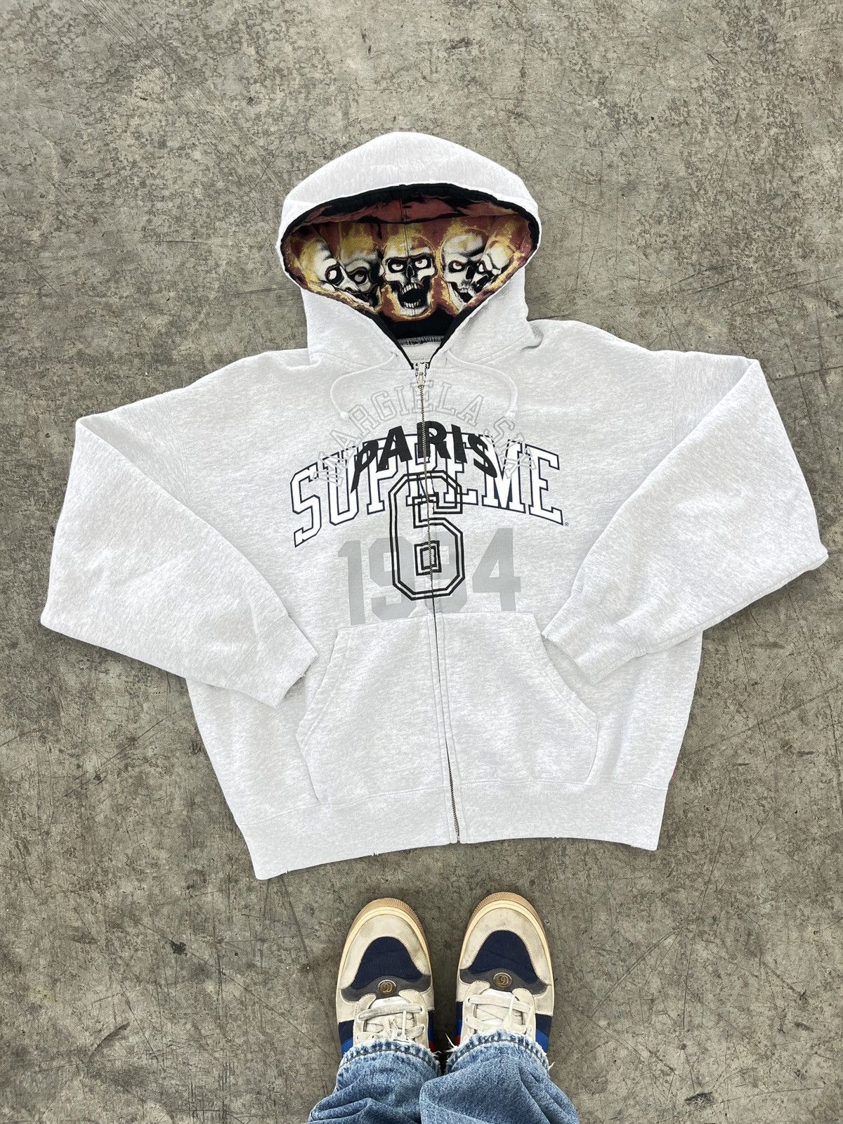 Supreme Supreme Maison Margiela zip up hoodie | Grailed