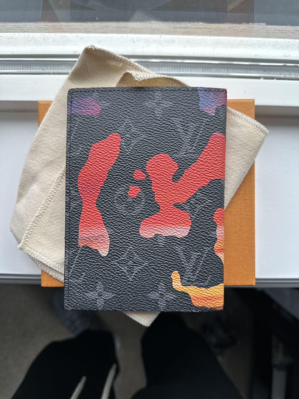 Louis Vuitton LV Louis Vuitton Monogram Paint Passport card holder ...