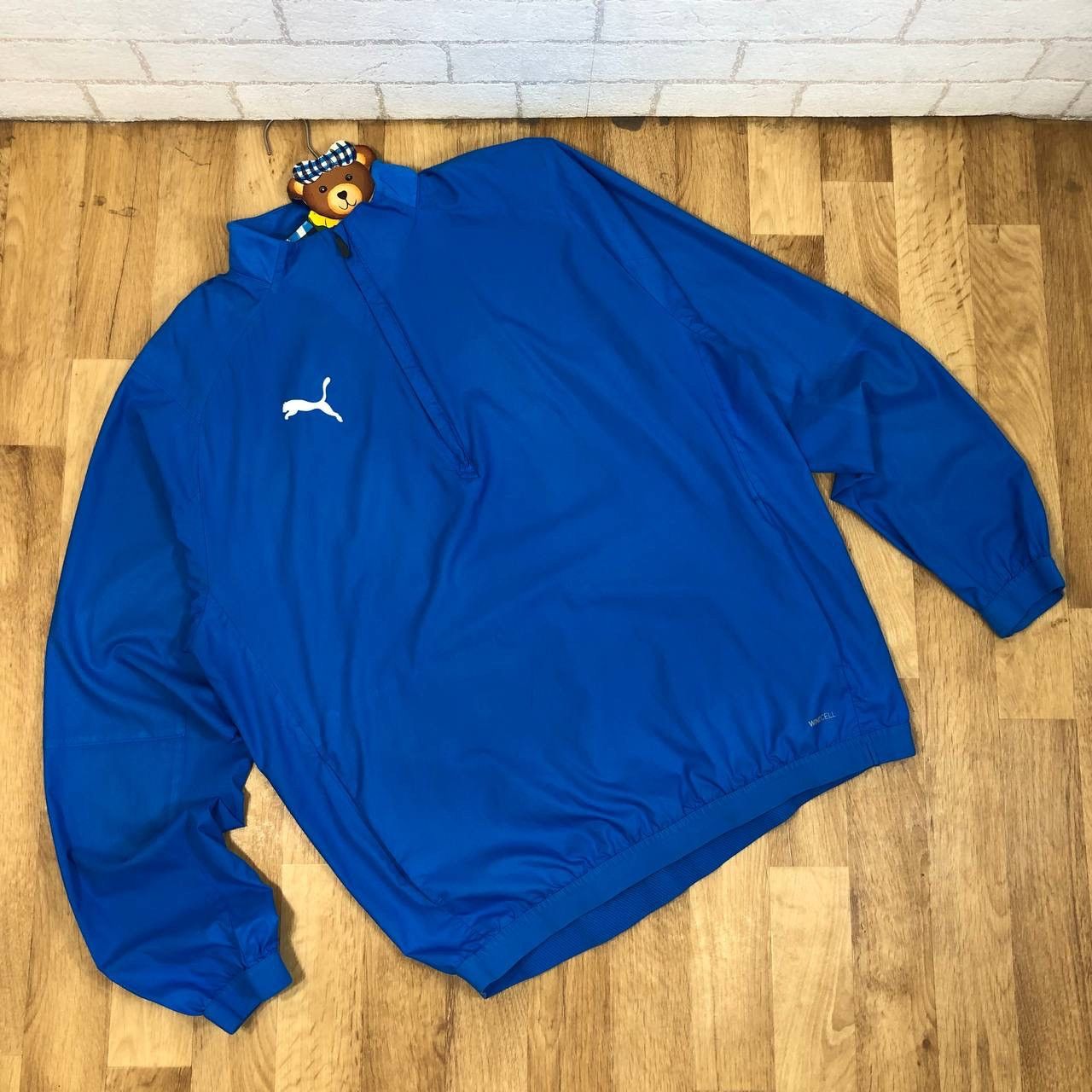 Vintage Rare 90s Puma Light Jacket Blue Color Large Size Streetwear ...