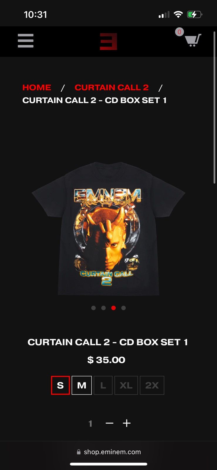 Eminem Eminem Curtain Call 2 Shirt | Grailed