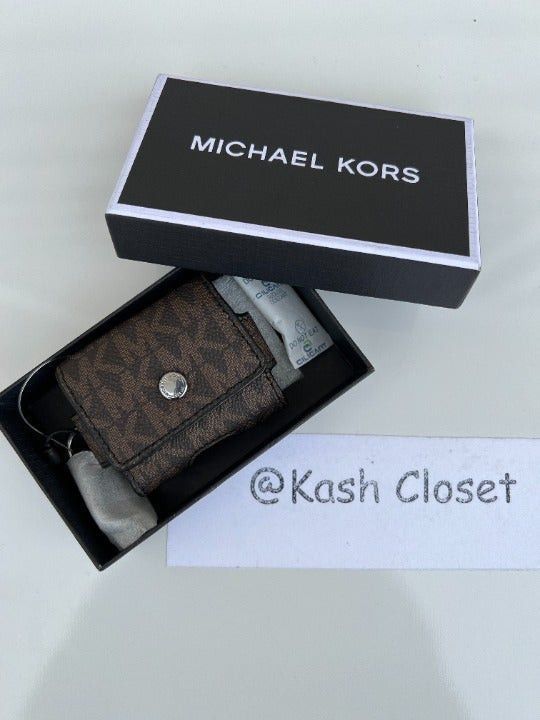 Michael Kors Michael Kors Airpod Earbud Case MK Signature Brown | Grailed