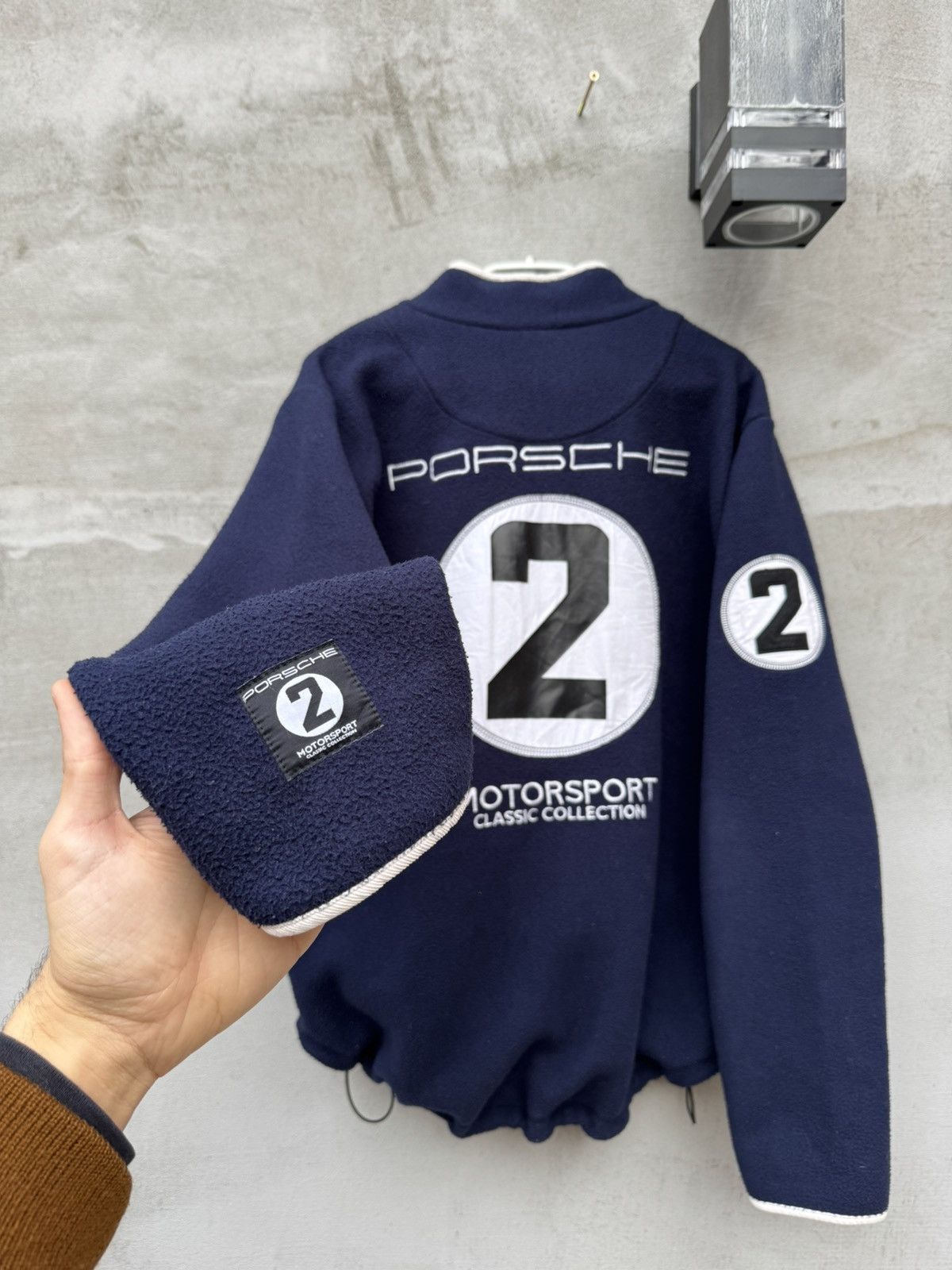Porsche Design ARCHIVAL PORSCHE DESIGN RACING JACKET FLEECE EMBROIDERY ...