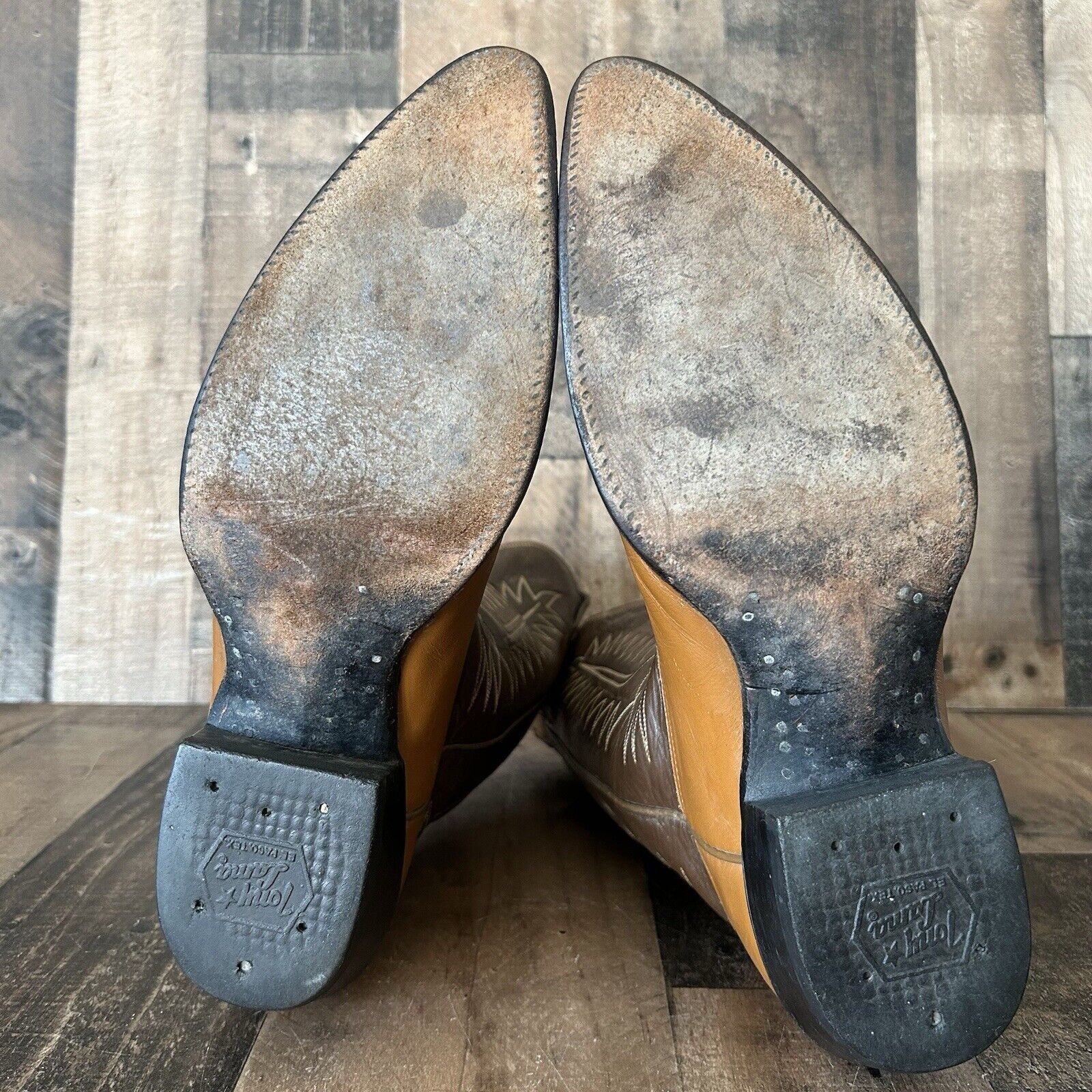 Tony Lama Tony Lama Gold Label Vintage Wingtip Cowboy Boots Mens 11.5 ...