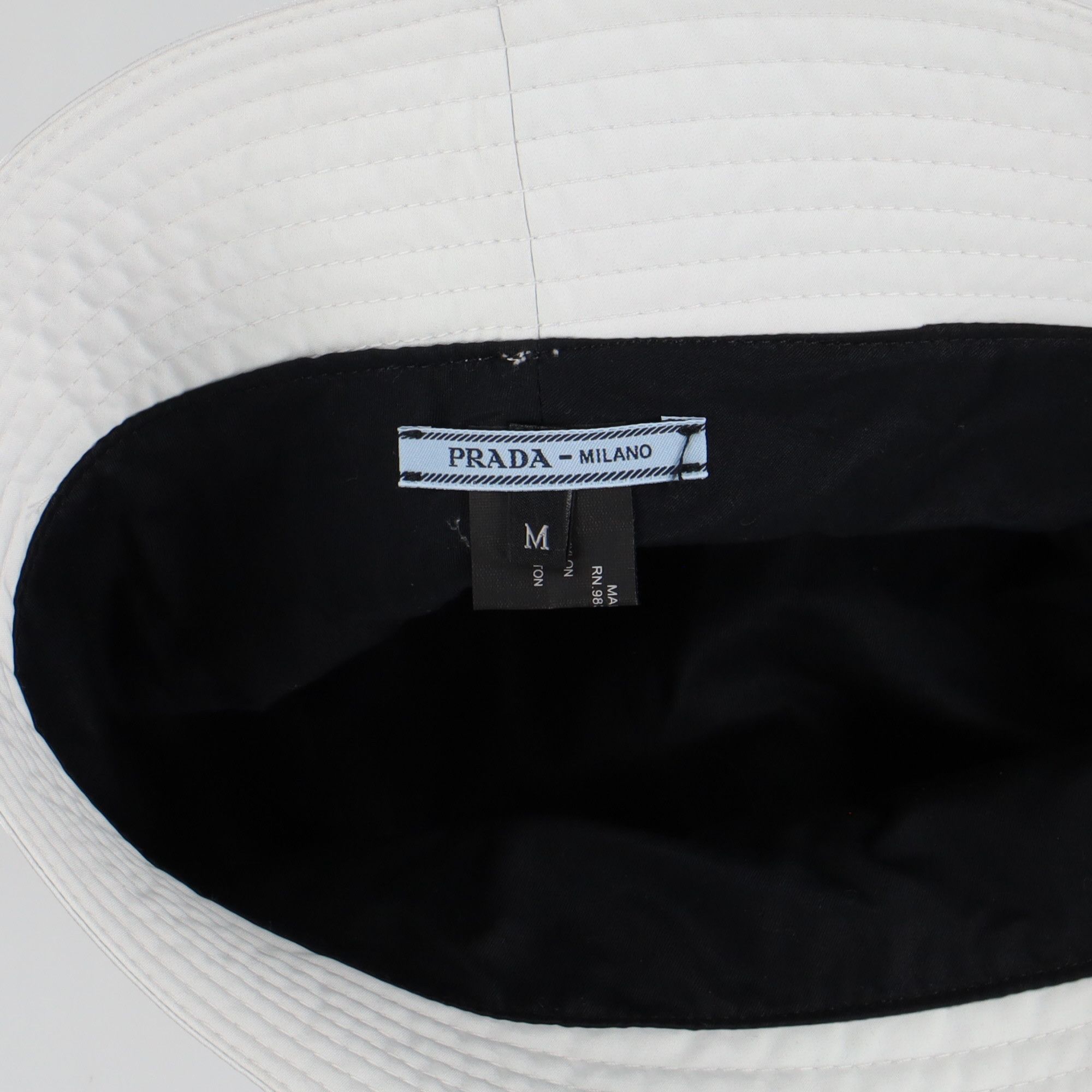 Prada White Linea Rossa Bucket Hat | Grailed