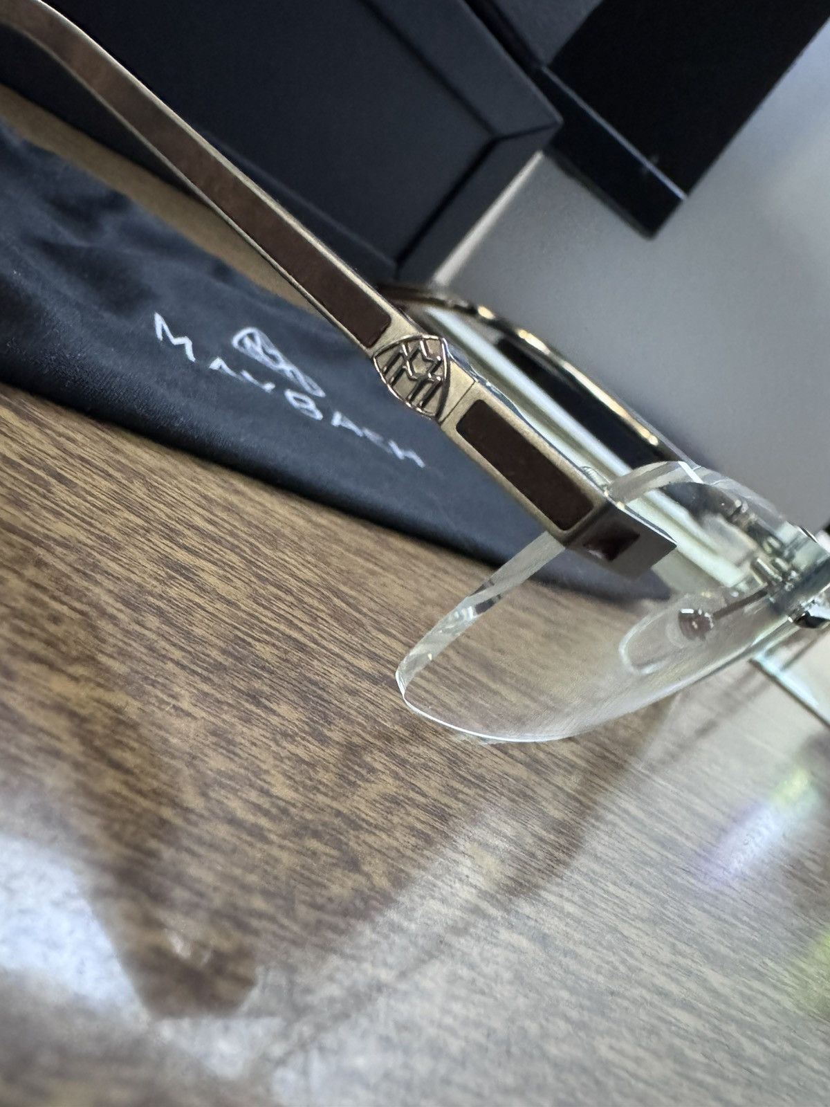 MAYBACH Eyewear Maybach The Grace VI Wooden Rimless Glasses | Grailed
