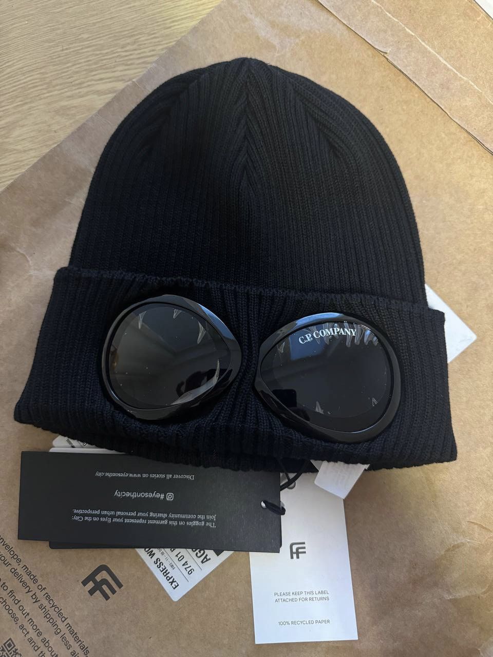 C.P. Company × Massimo Osti × Stone Island C.P. Company goggles hat ...