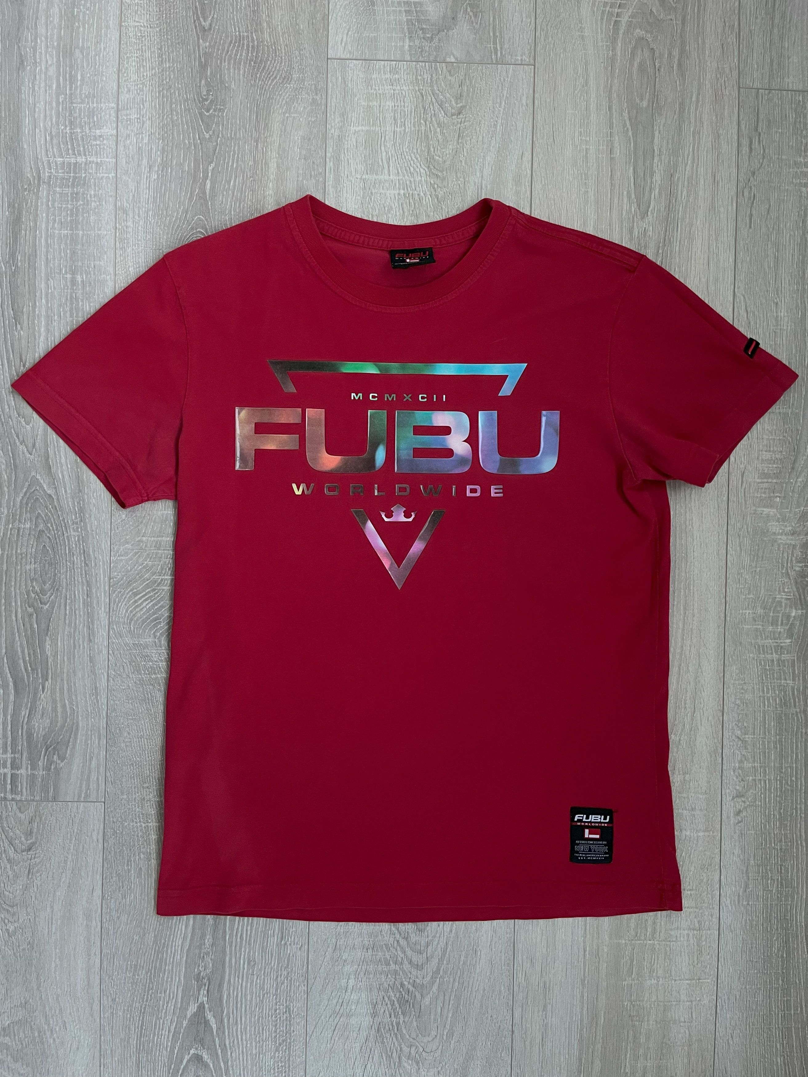 Fubu × Streetwear Fubu Worldwide T Shirt Glitter Logo Size S | Grailed