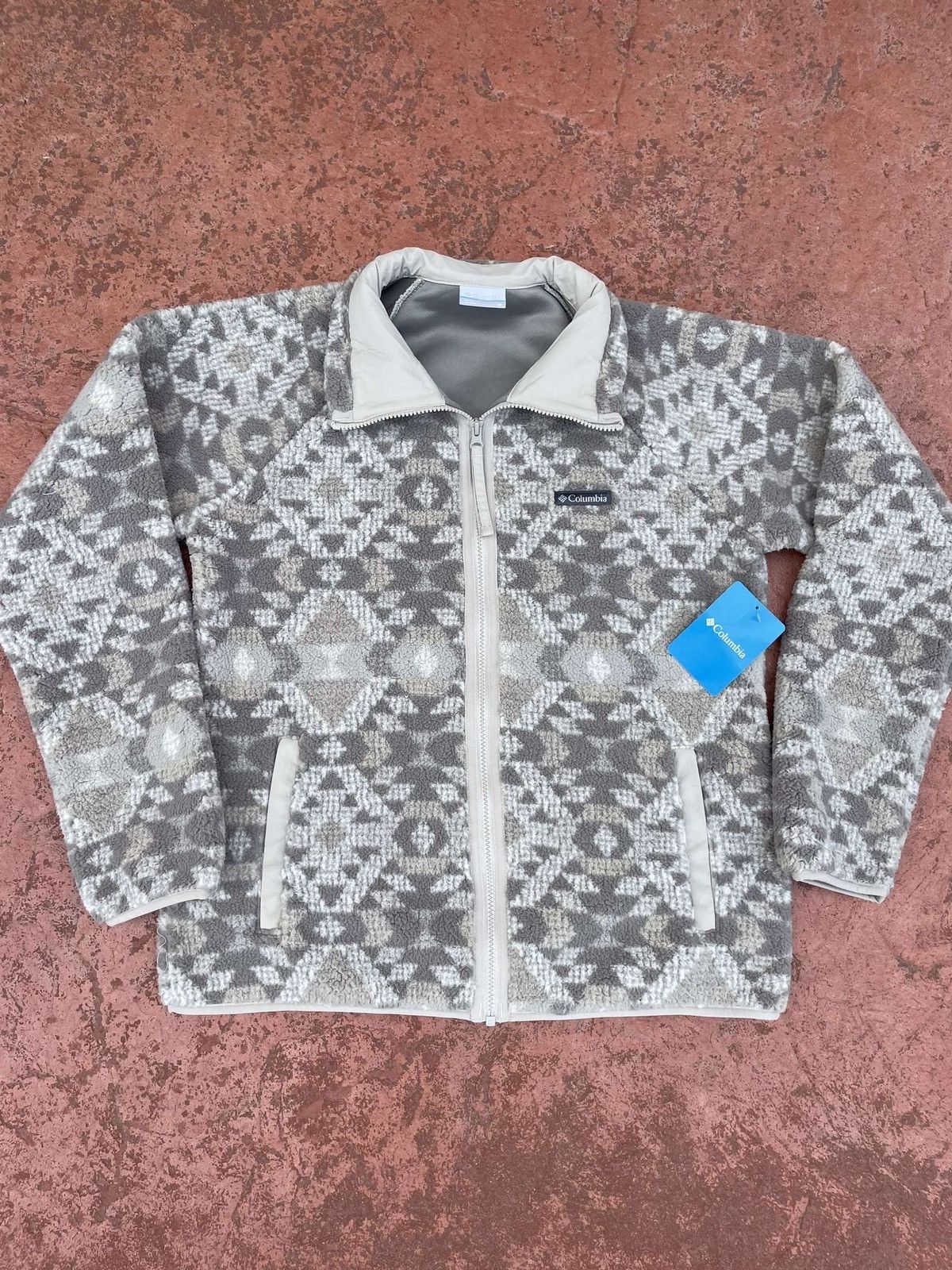 Vintage Brand New Aztec Columbia Fleece Synchilla Jacket | Grailed