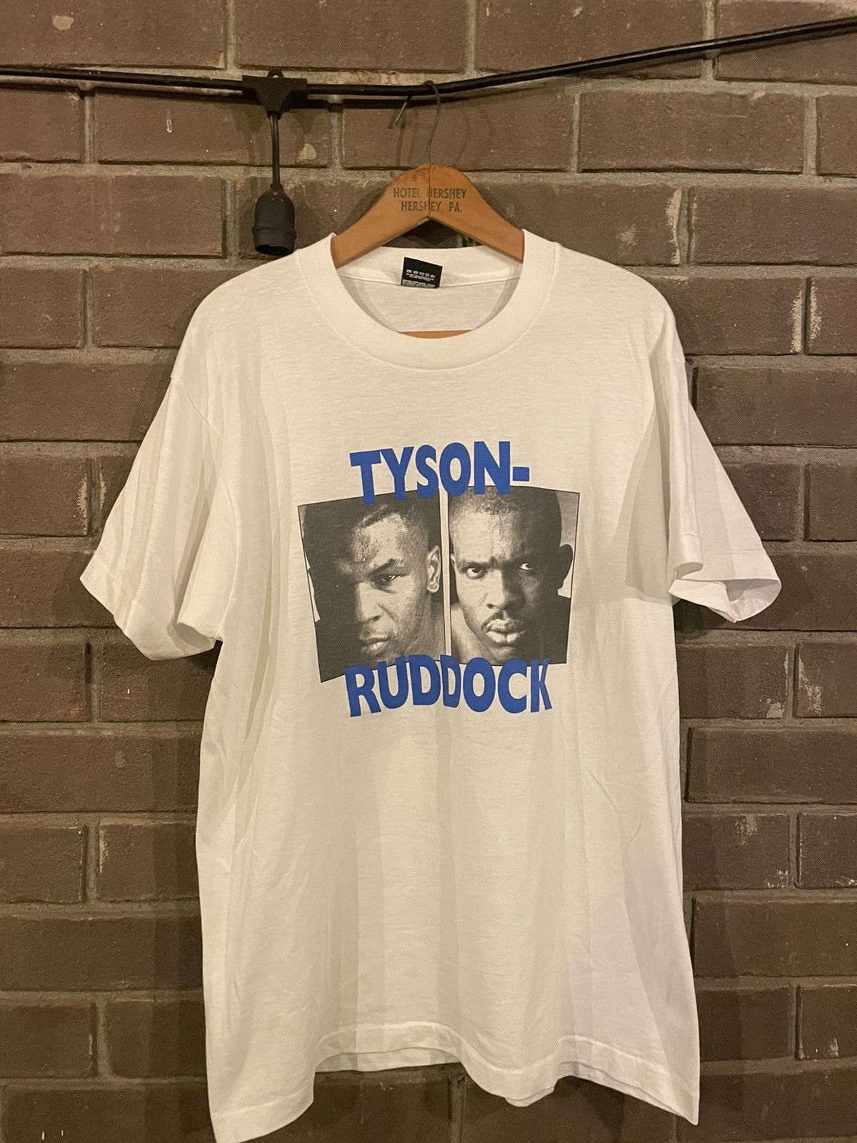 Rare × Vintage vintage 91 tyson vs ruddock boxing t | Grailed