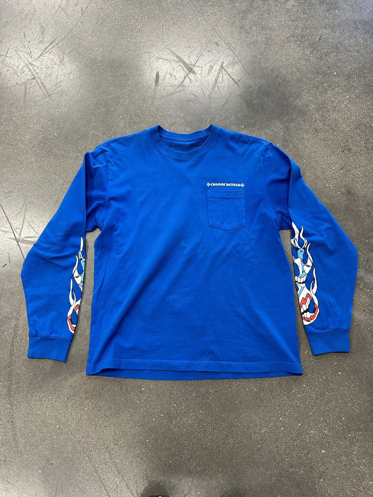 Chrome Hearts × Matty Boy Chrome Hearts Matty Boy Space LS Blue | Grailed