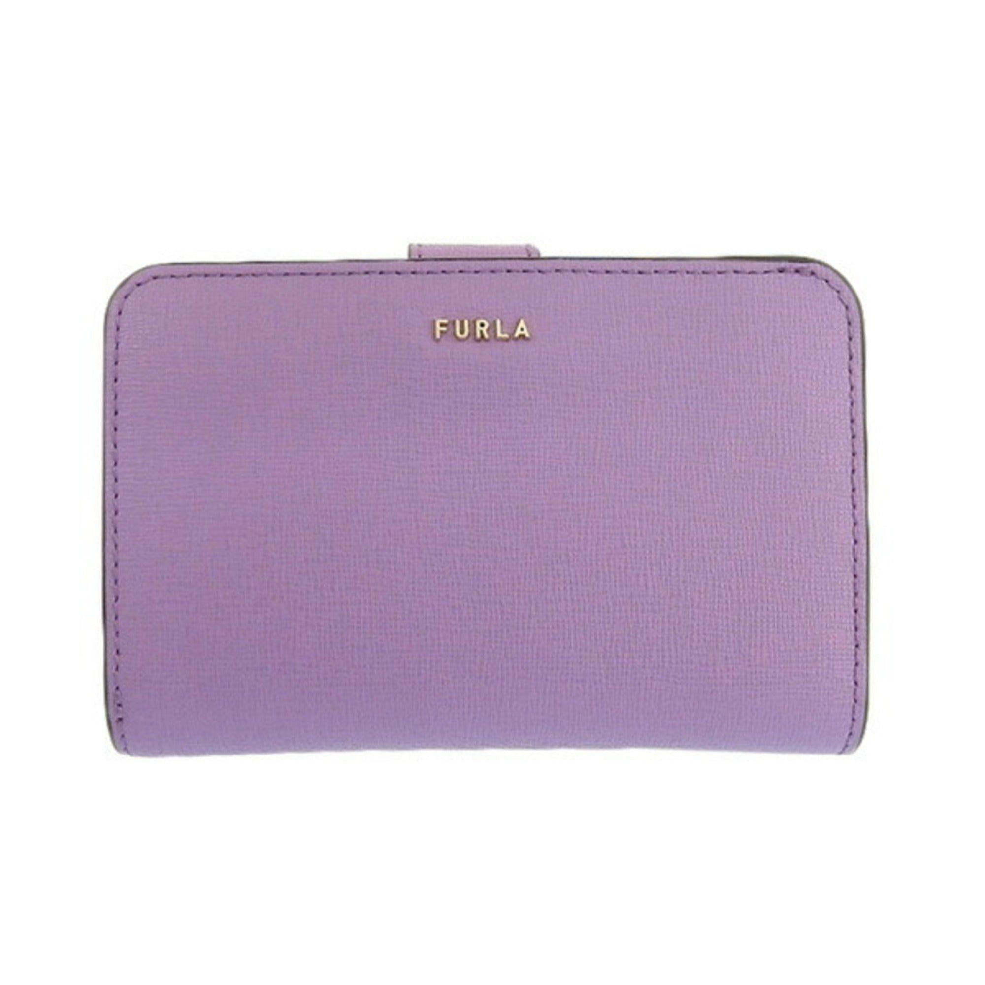 Furla FURLA Leather L-shaped bifold wallet purple ladies | Grailed