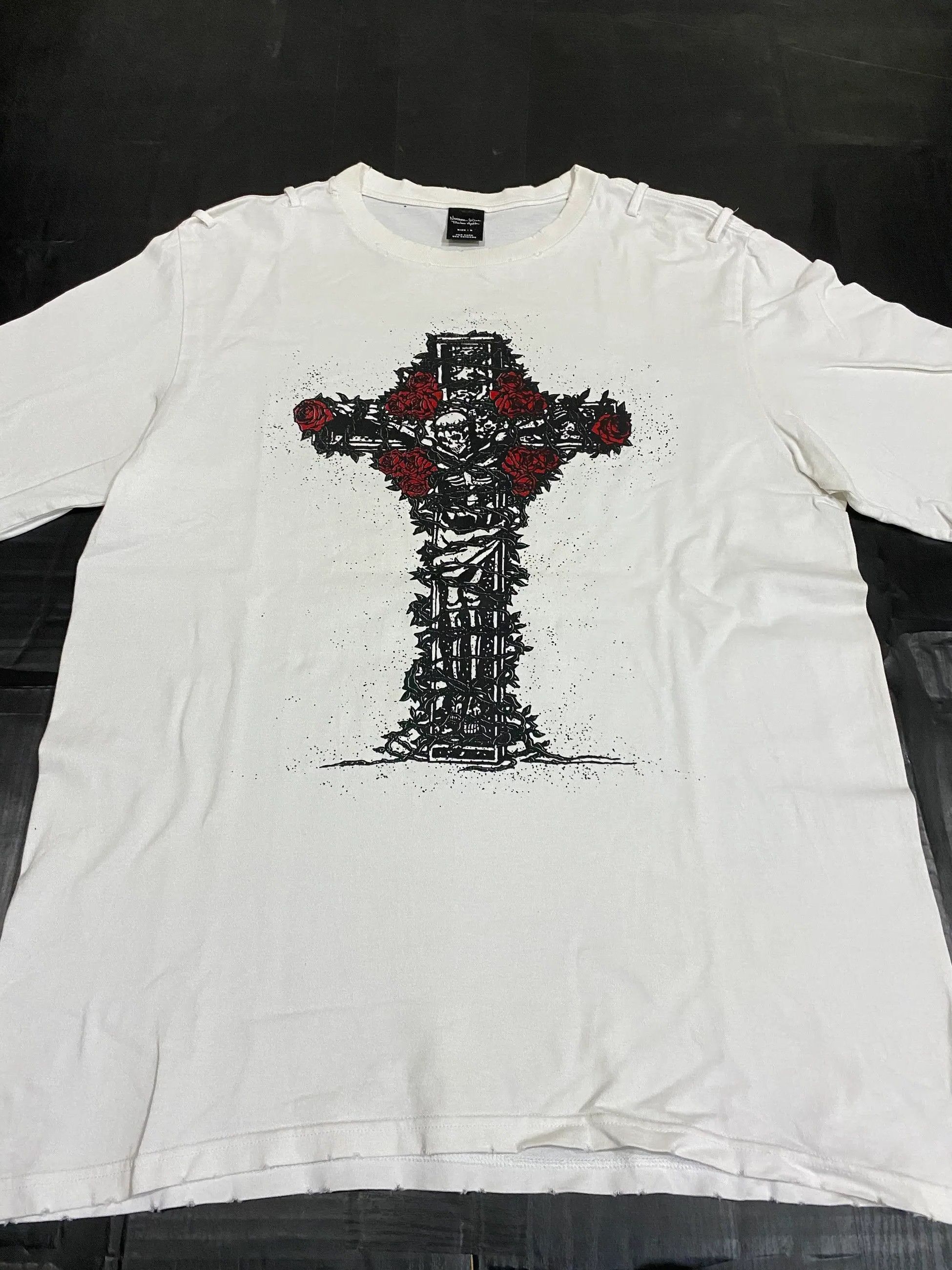 Number (N)ine SS06 Skeleton Cross Tee | Grailed