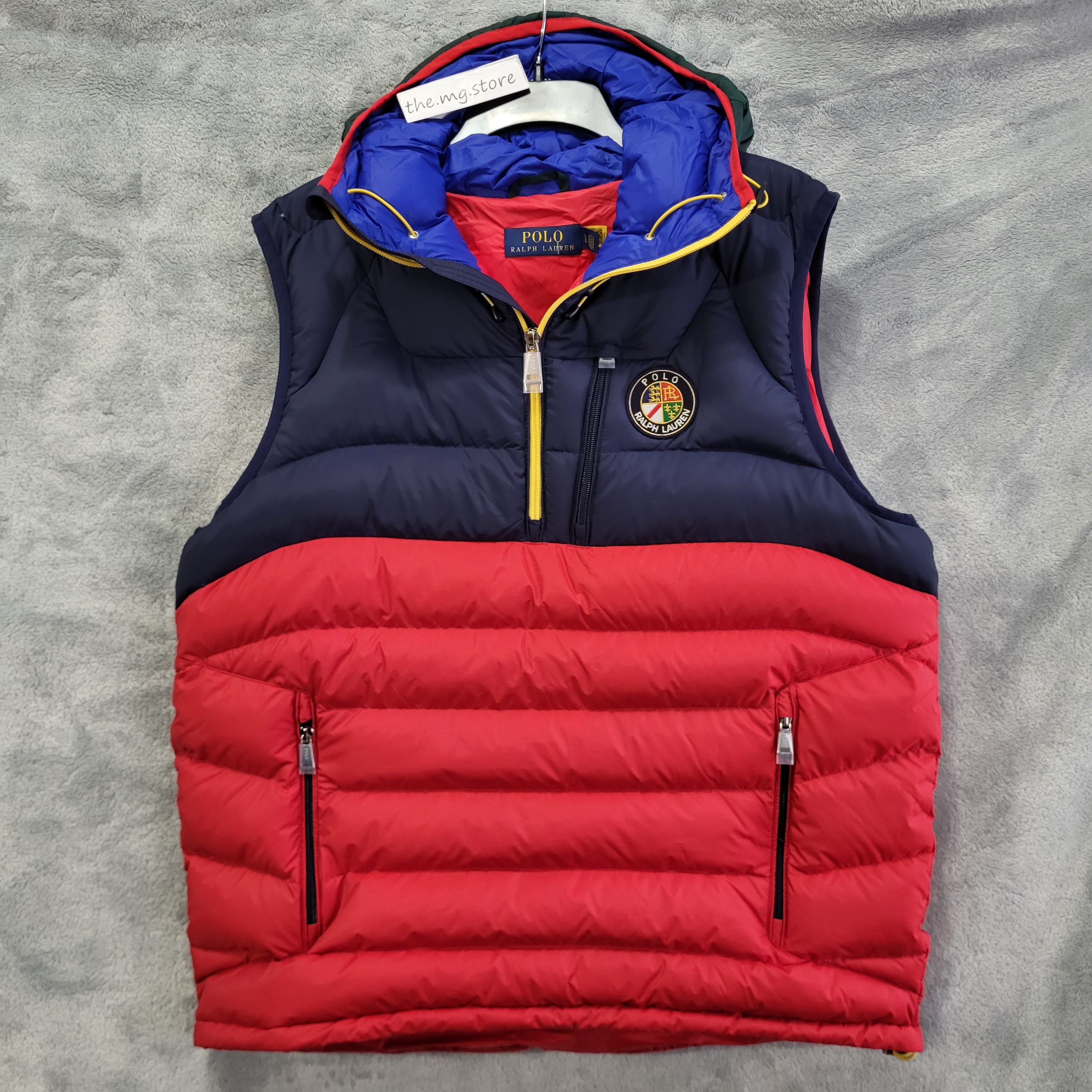 Polo Ralph Lauren Polo Ralph Lauren Big Crest Cookie Patch Puffer Vest ...