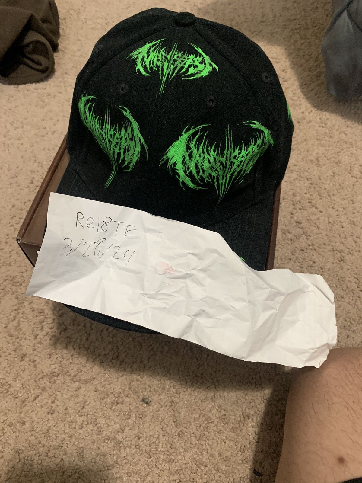 Playboi Carti 2022 PLAYBOI CARTINARCISSIST HAT GREEN | Grailed