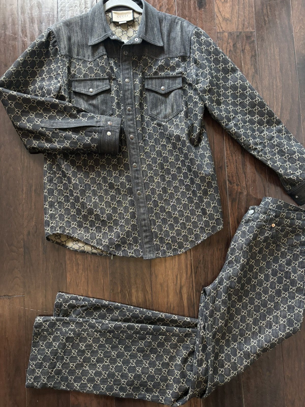 Gucci Gucci Denim GG set | Grailed