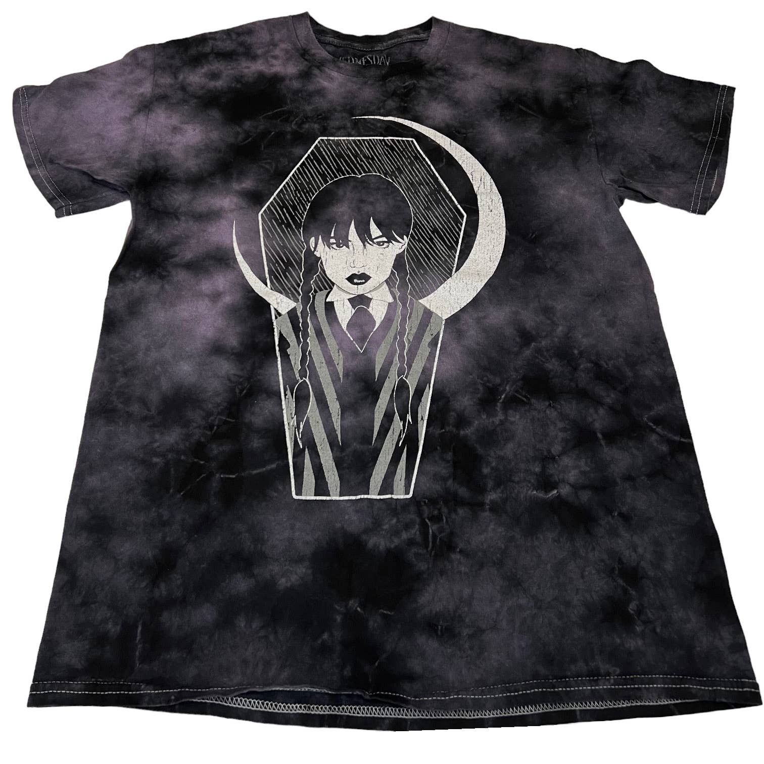 Other Wednesday Addams Family Purple Tie-Dye Shirt | Grailed