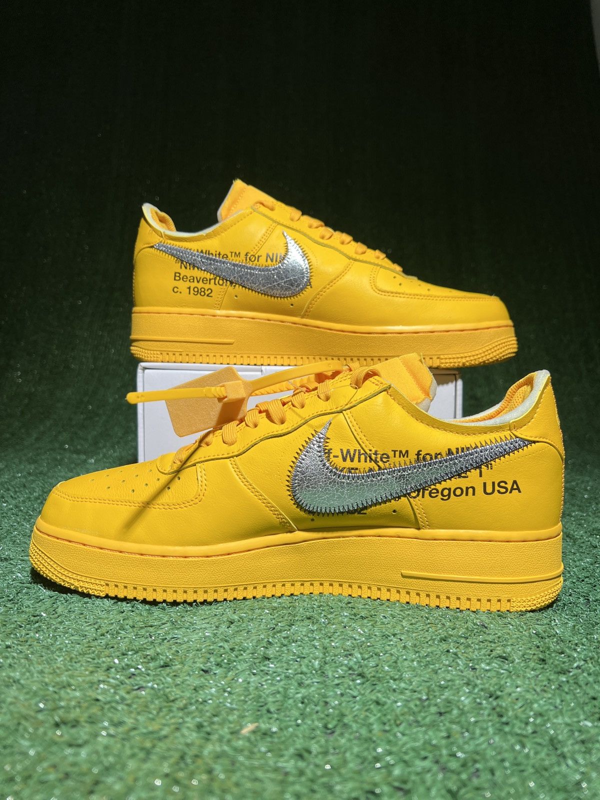 Nike × Off-White Nike off white Air Force 1 low ICA Lemonade 9.5 VNDS ...