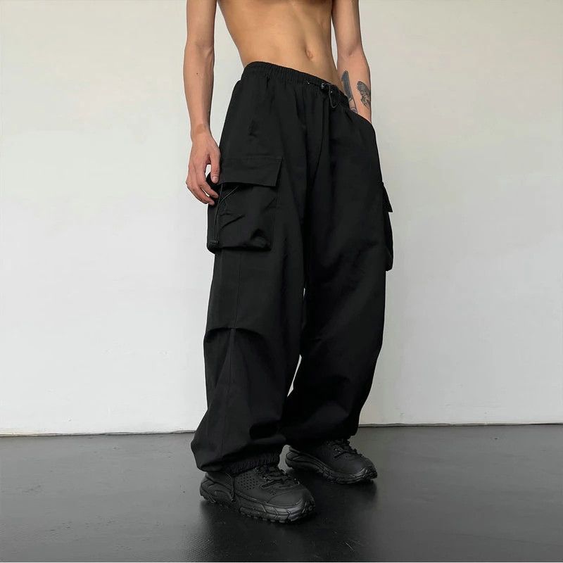 Designer Cargo Pants Multi-pocket With Elastic | Grailed