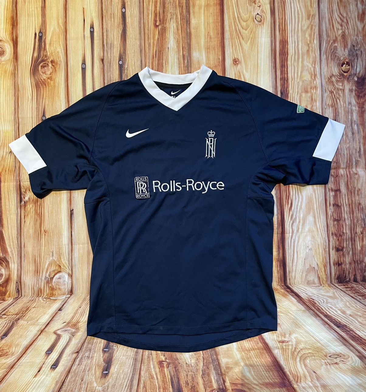 Nike × Streetwear Nike Royal Navy Rolls-Royce Rugby Jersey Japan Style ...