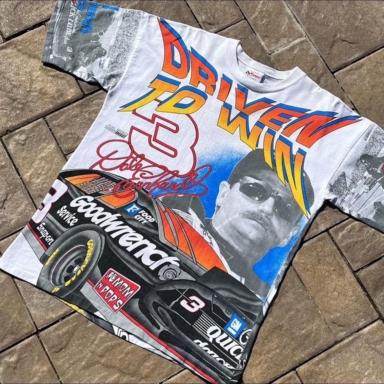 Vintage Vintage Chase Racewear Dale Earnhardt AOP NASCAR Tee Tshirt ...