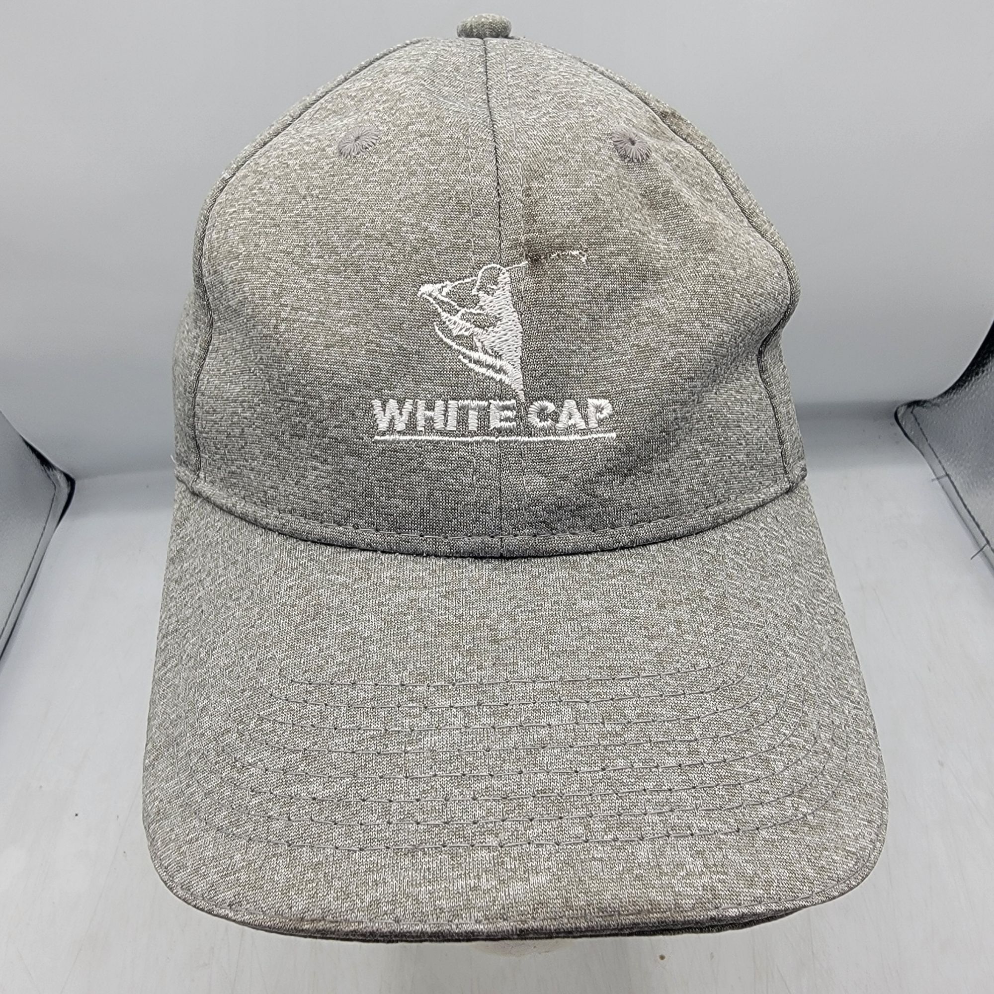 Other Sport Tek White Cap Gray Golf Hat Adjustable Lightweight Out ...