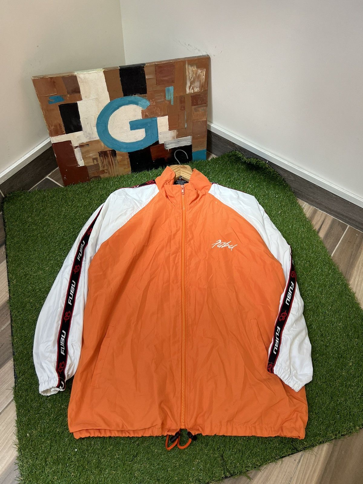 Vintage Vintage 90’s FUBU Sports The Collection Orange Track Jacket | Grailed