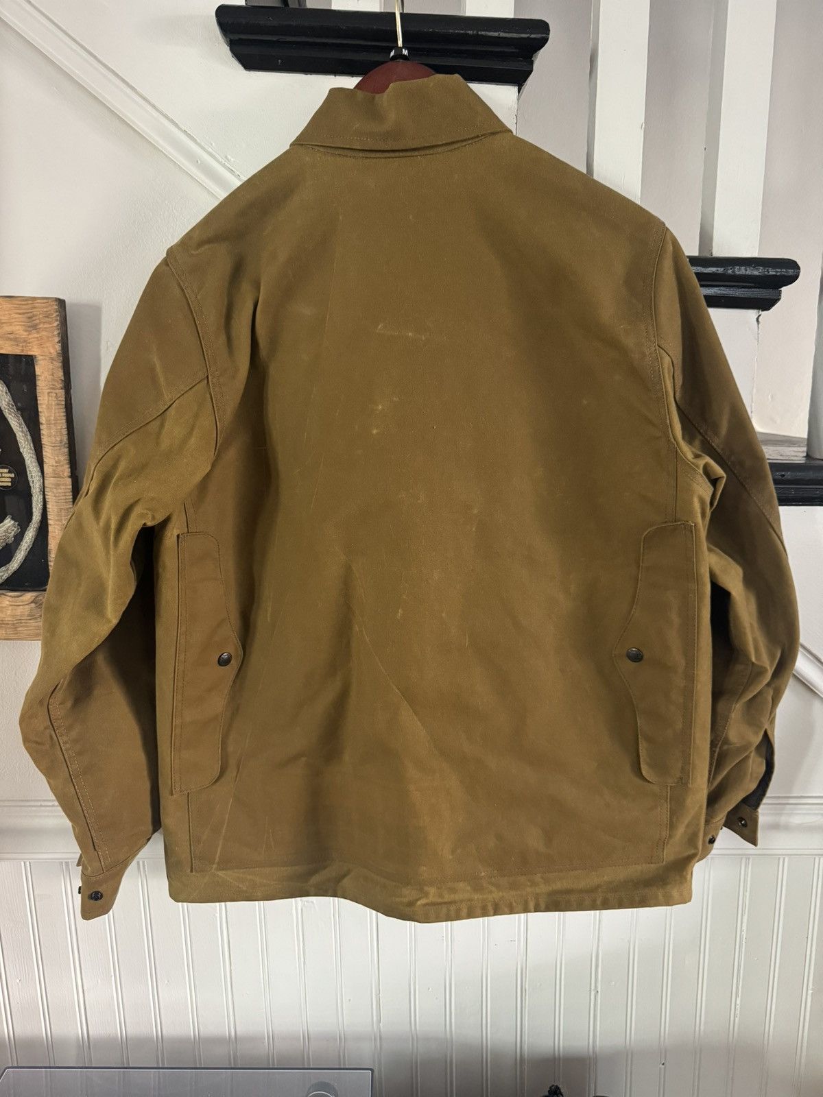 Filson Filson lined tin cloth cruiser jacket | Grailed