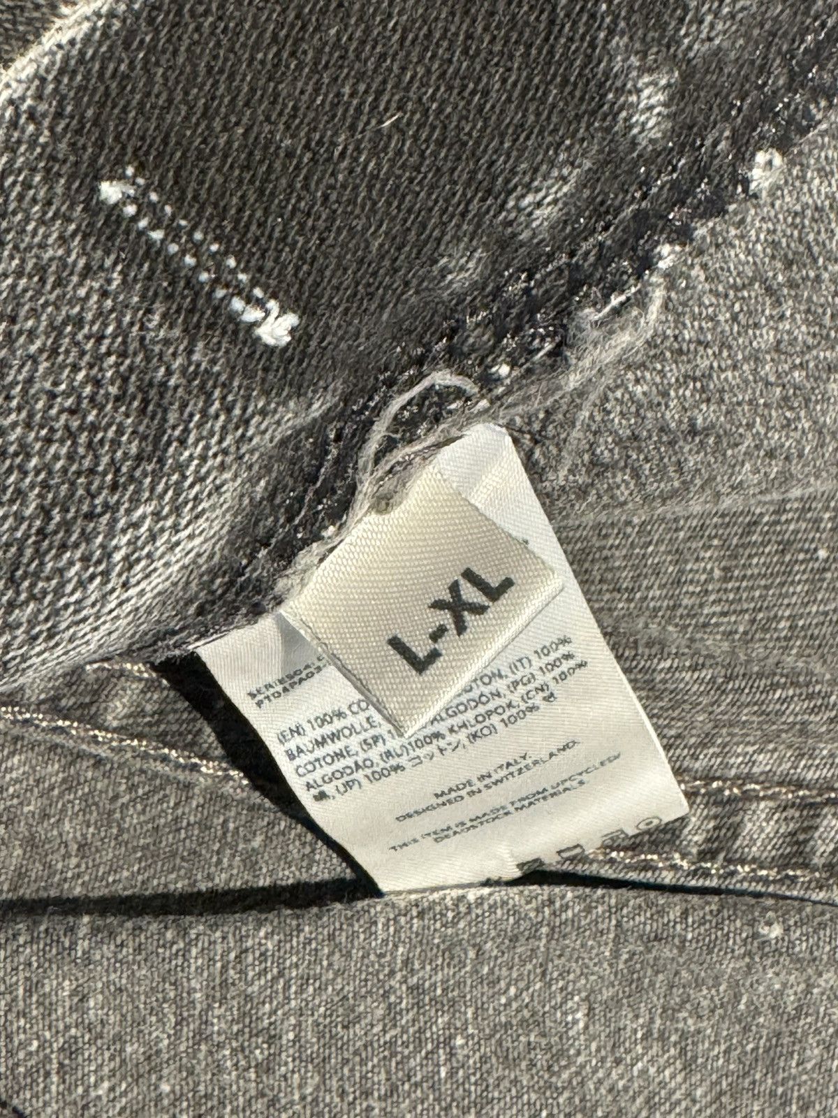 Prototypes PROTOTYPES CUT UP DENIM SHORTS BAGGY OVERSIZED BETSY JOHNSON ...